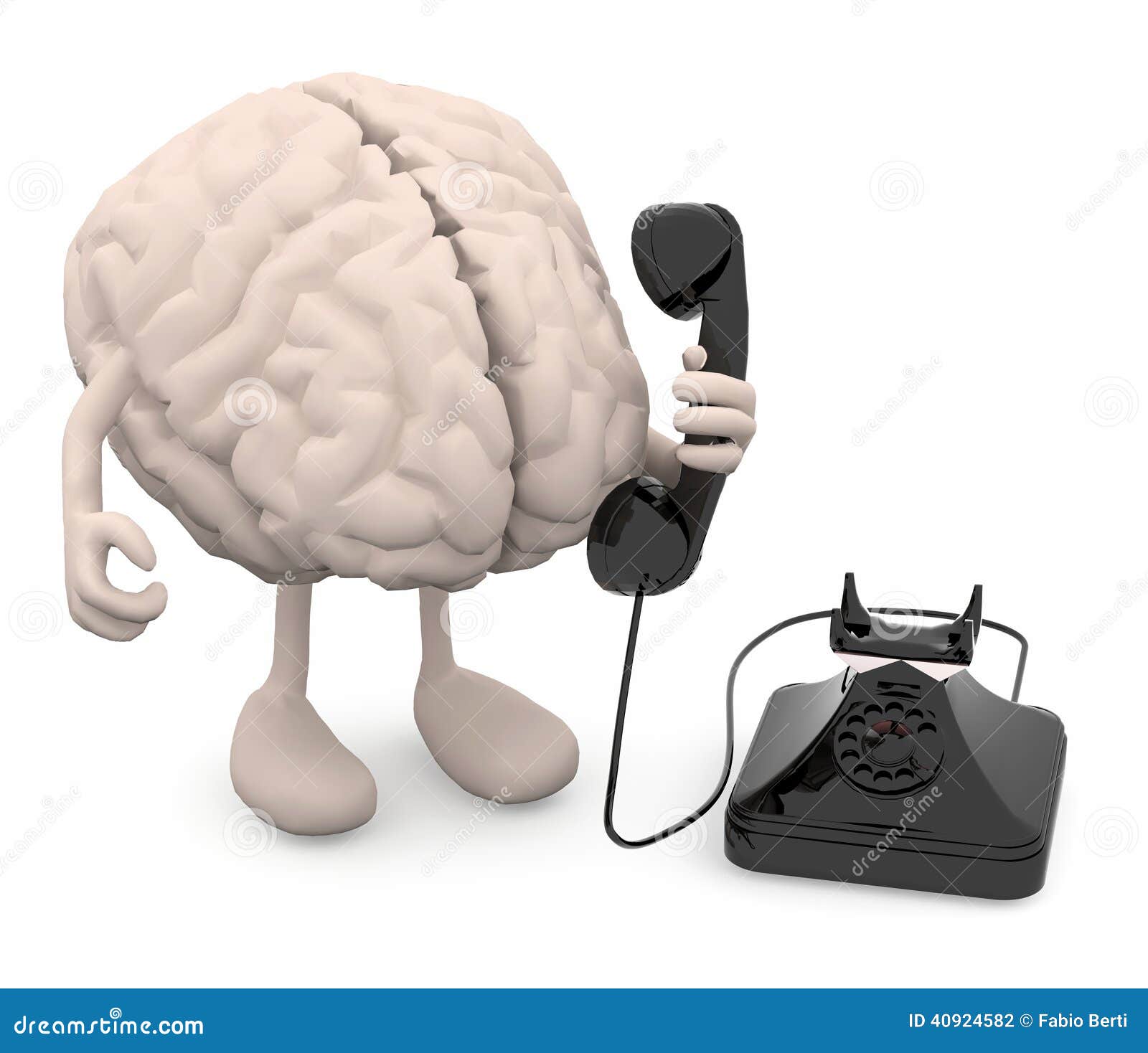 Human Brain Arms Legs Old Phone Hand Stock Illustrations – 1 Human ...