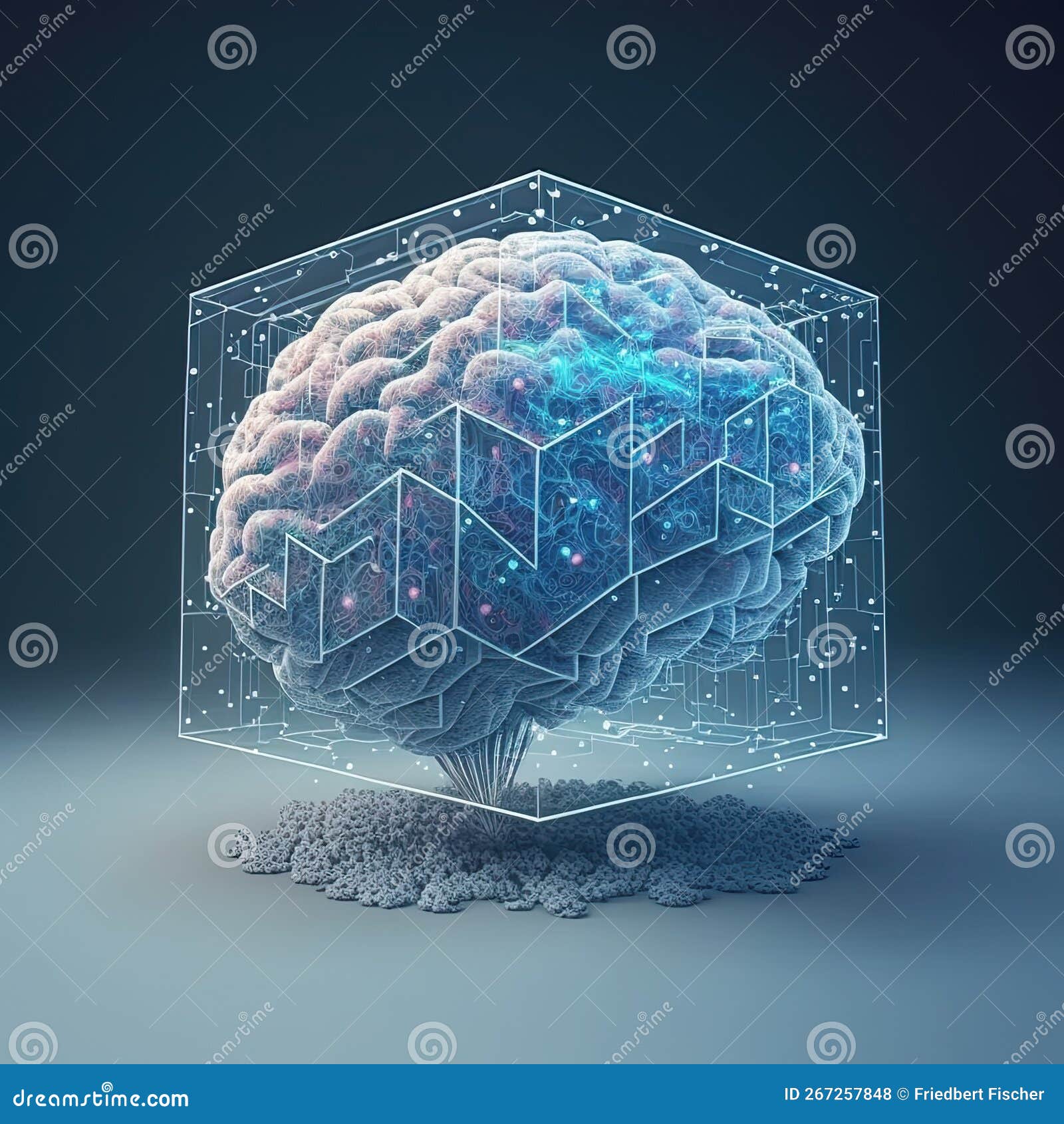 Human Brain As Cloud of Dots and Connections Integrated into a ...