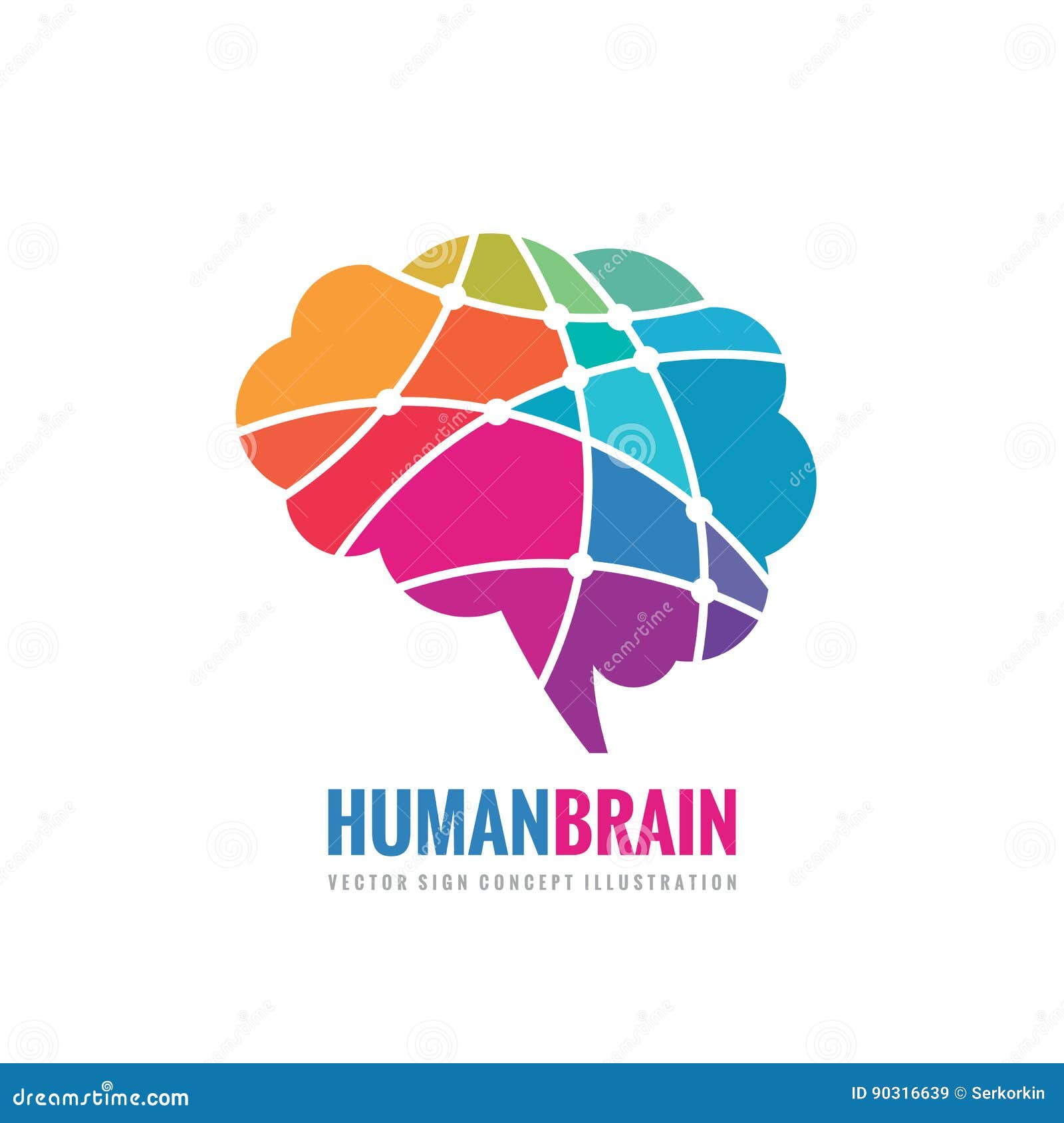 Human Brain - Business Vector Logo Template Concept Illustration ... Human Brain - Business Vector Logo Template Concept Illustration ...