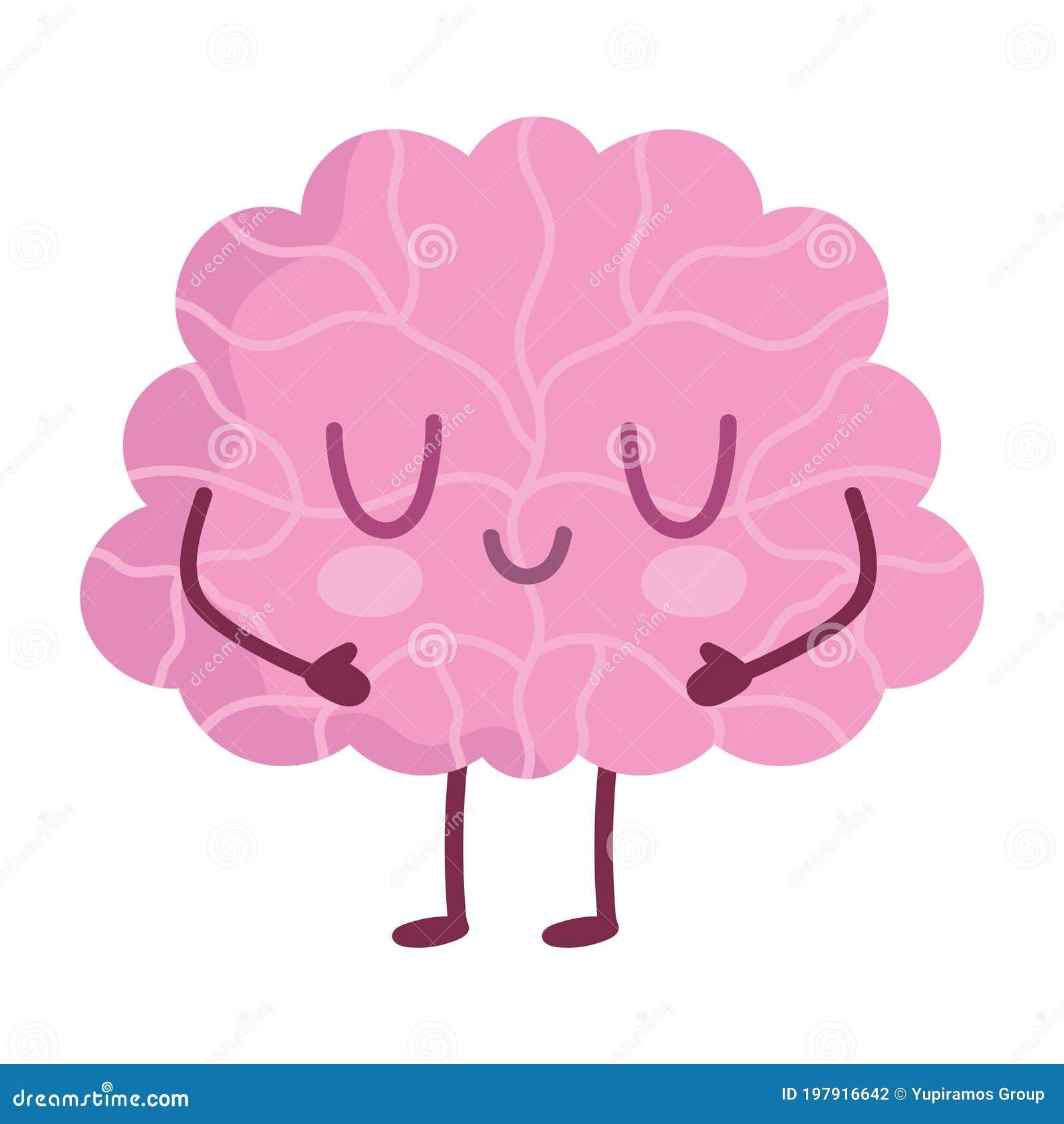 Human Brain Cartoon, Isolated Icon Style Stock Vector - Illustration of ...