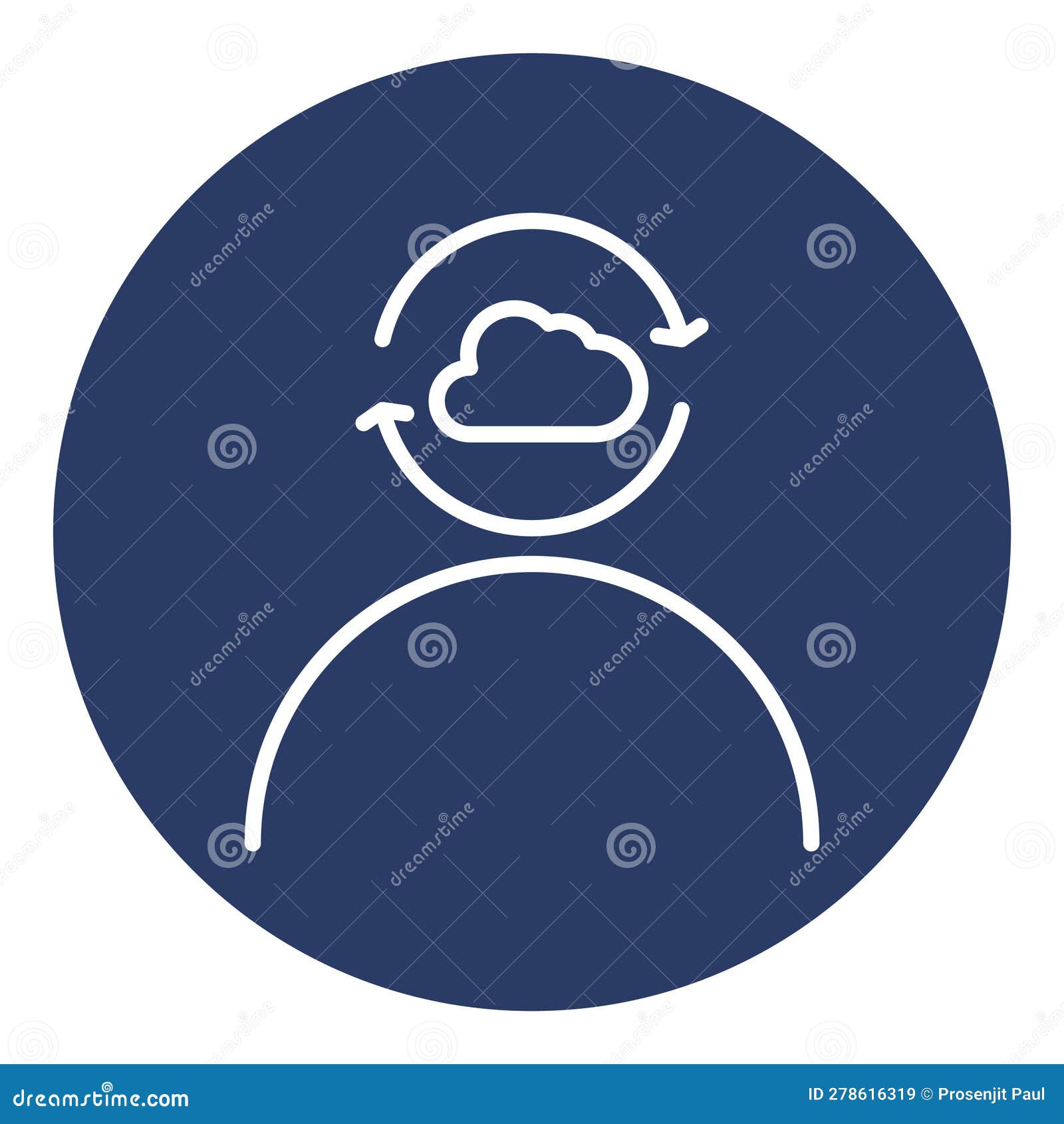 Human, Brain, Cloud, Head, Brainstorming Cloud Icon Stock Vector ...