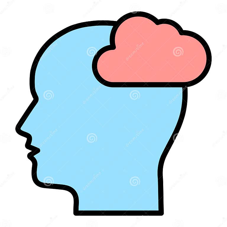 Human, Brain, Cloud, Head, Brainstorming Cloud Icon Stock Vector ...