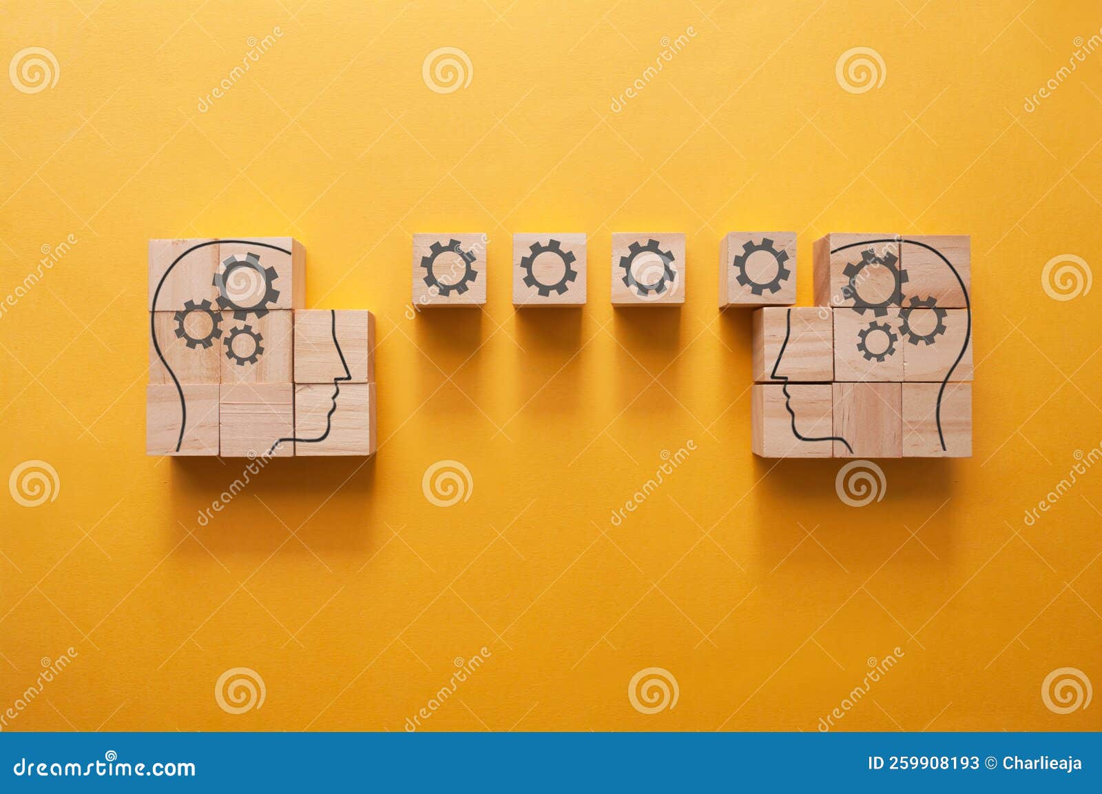 Human brain cogs stock image. Image of creativity, idea - 259908193