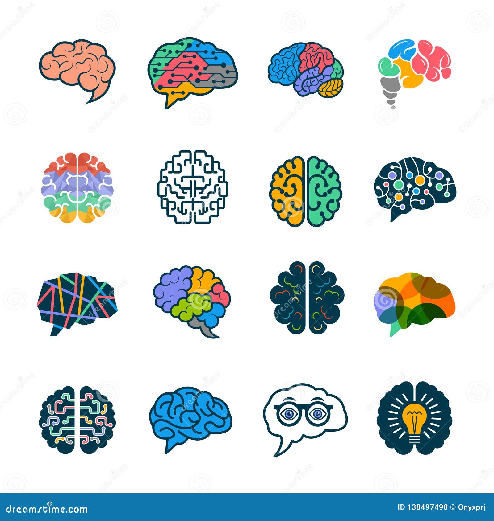 Human Minds Icons Royalty-Free Stock Image | CartoonDealer.com #125856142