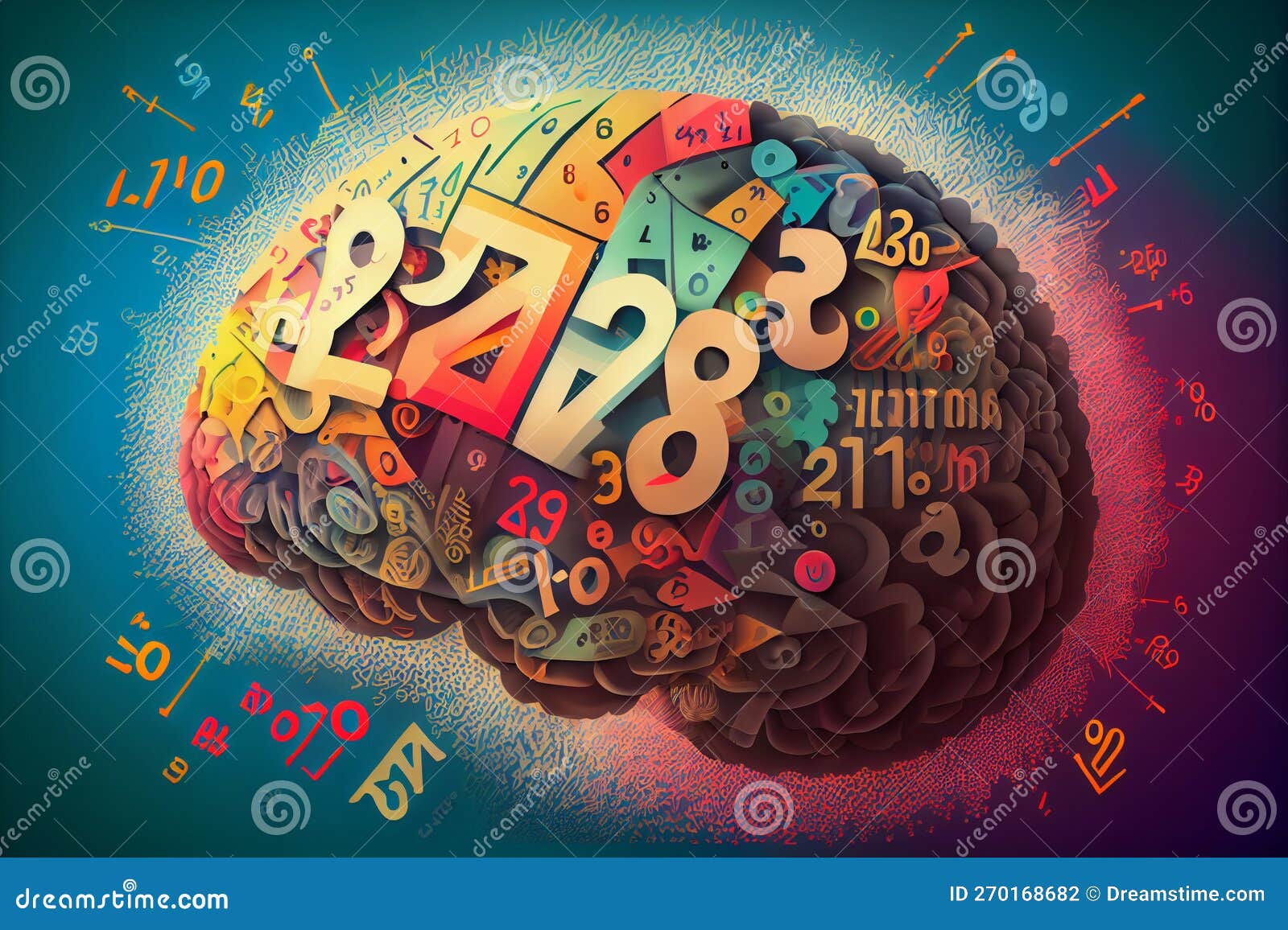 Human Brain Conceptual Illustration, Representing Science and ...