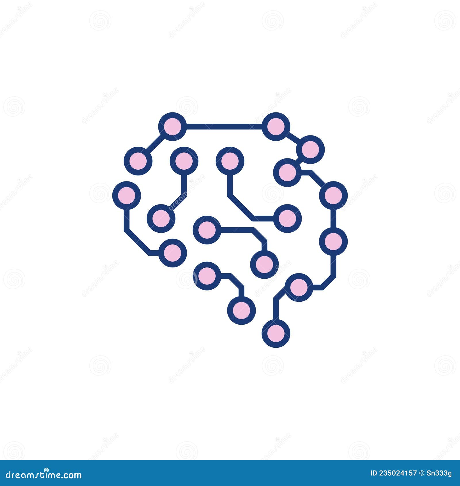 Human Brain Connections Vector Concept Colored Icon Stock Vector ...