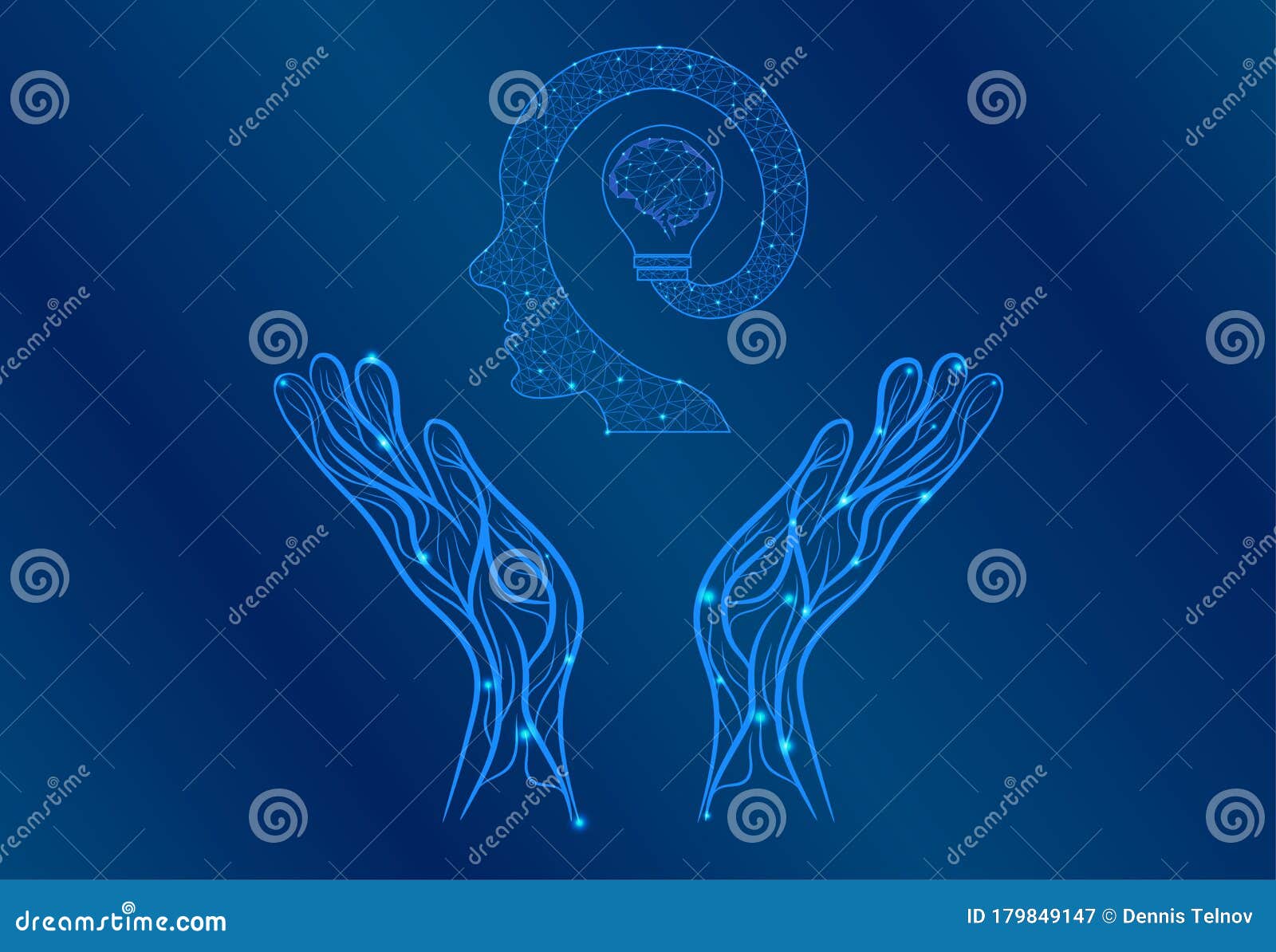 The Human Brain Creates New Technologies and Develops. Creation of New ...