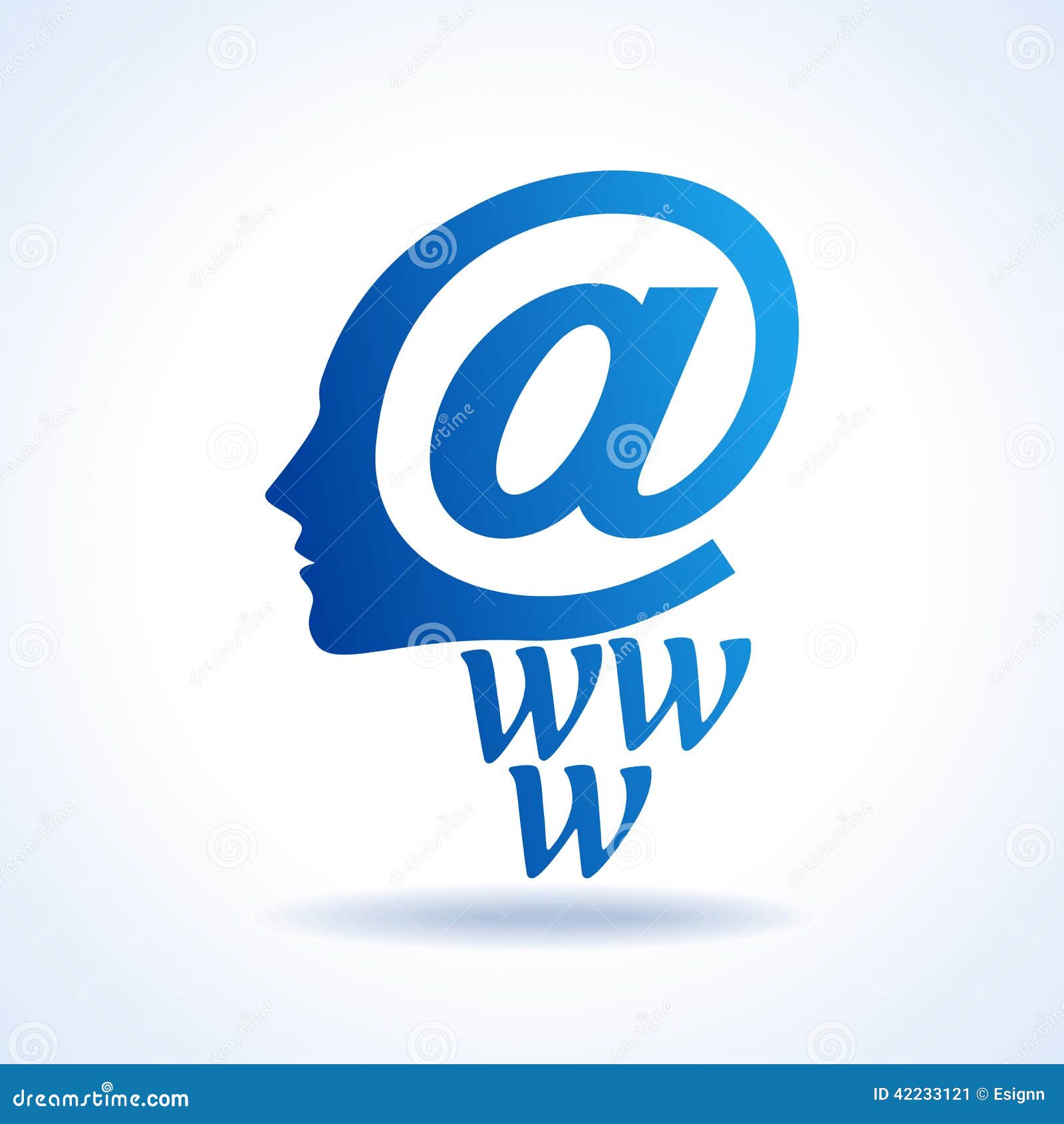 Human Brain with Creative E-mail Icon Stock Vector - Illustration of ...