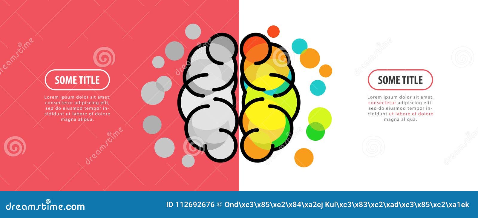 Human Brain. Creative Mind Concept Stock Vector - Illustration of ...