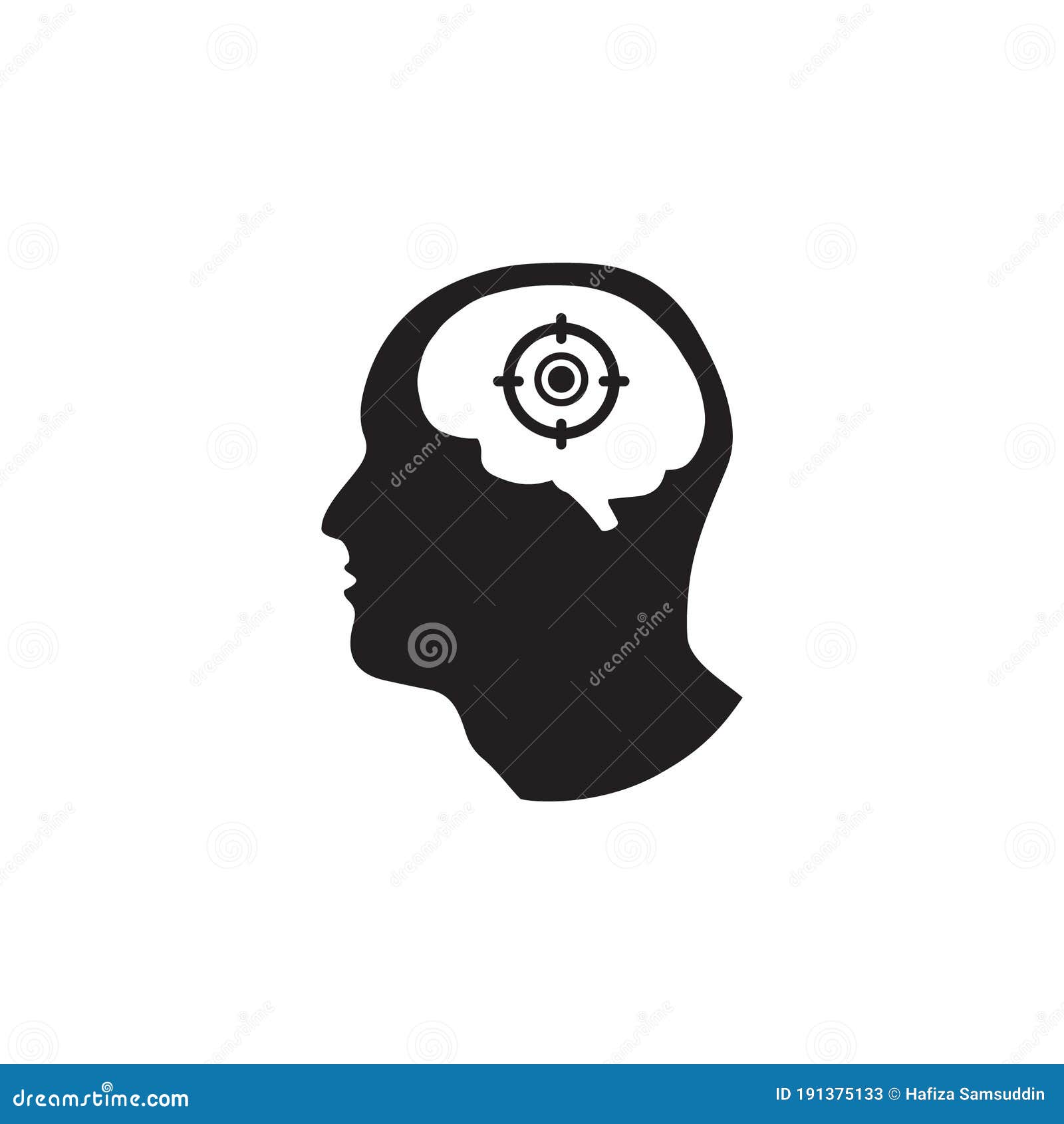 Brain With Cross Checkmark Colored Icon. Diseased Internal Organ Symbol ...