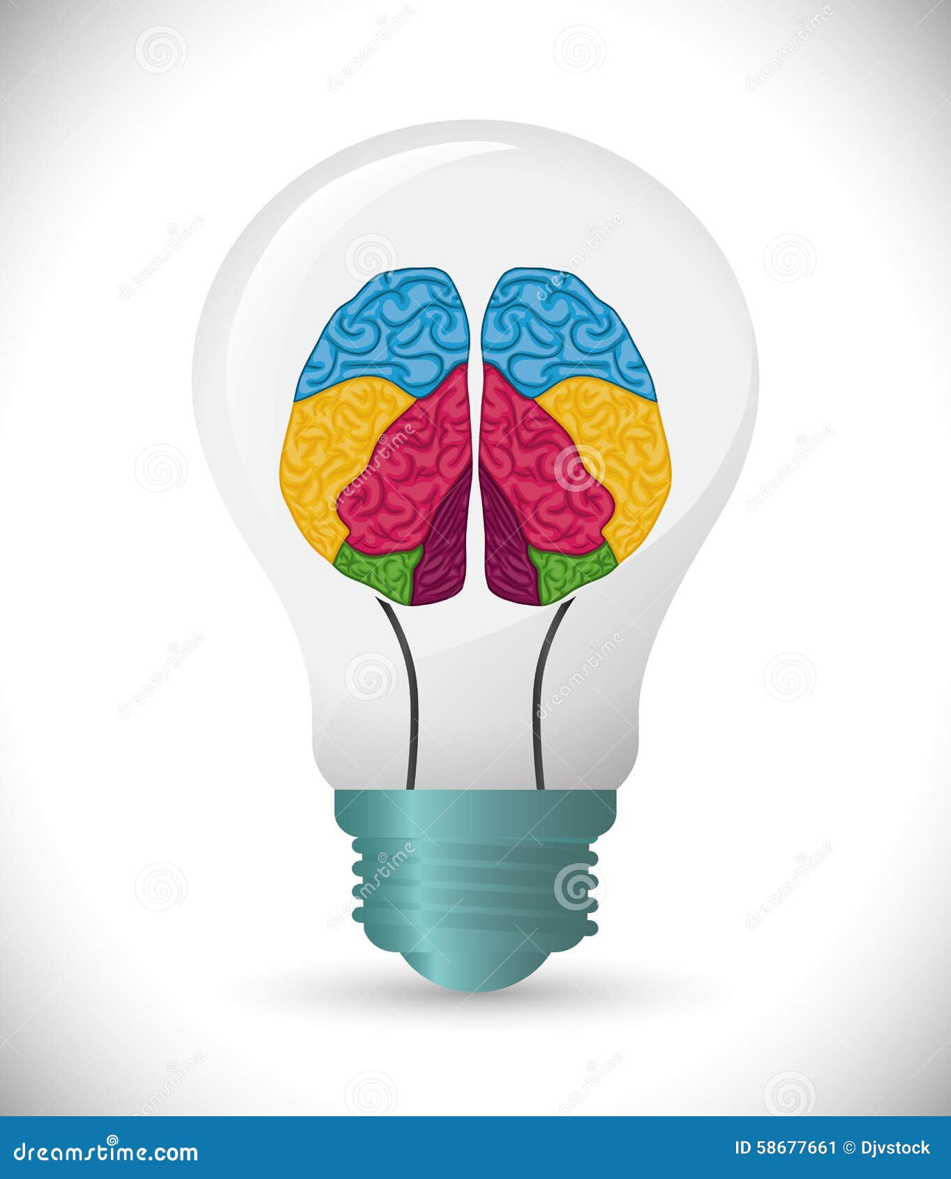 Human brain design. stock vector. Illustration of cerebral - 58677661