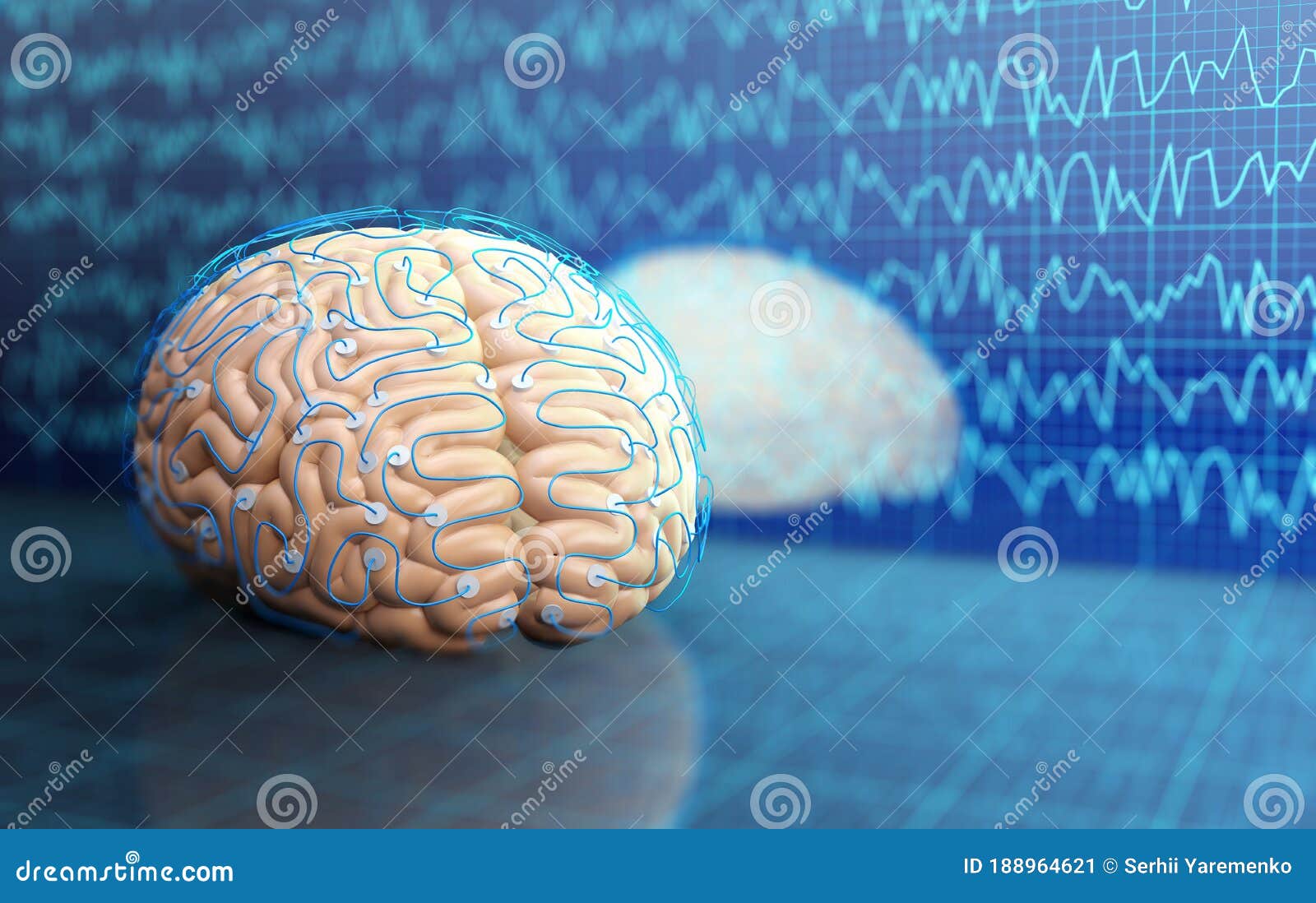 Brain research stock illustration. Illustration of memory - 188964621