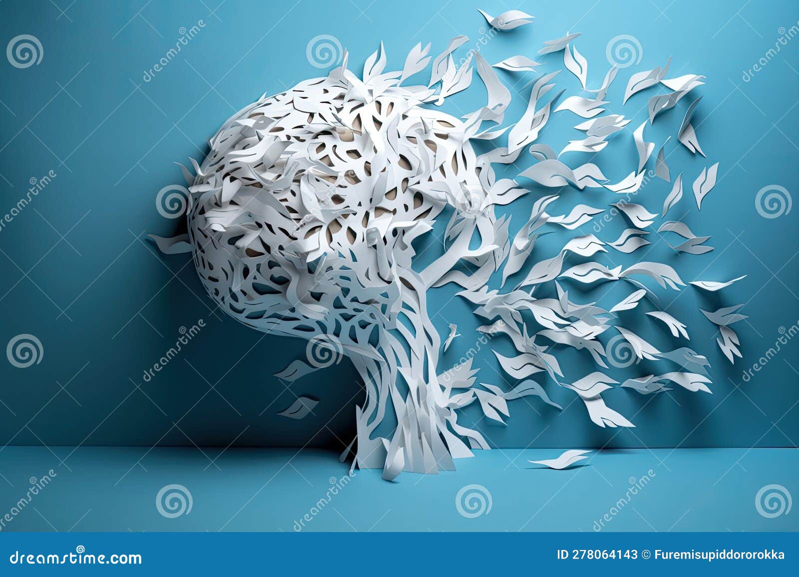 Human Brain Explodes with Ideas Concept Think Differently Creative ...