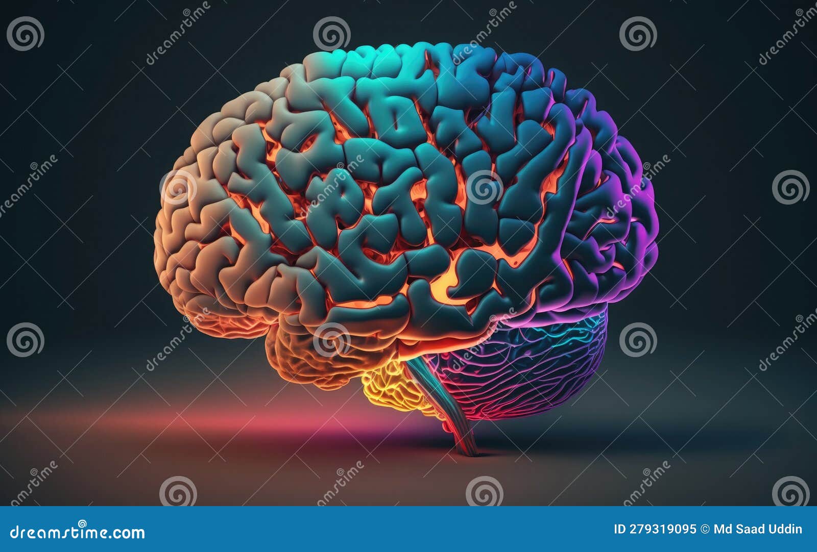 Human Brain Exploding in Colors, Colorful Brain Splash Brainstorm and ...