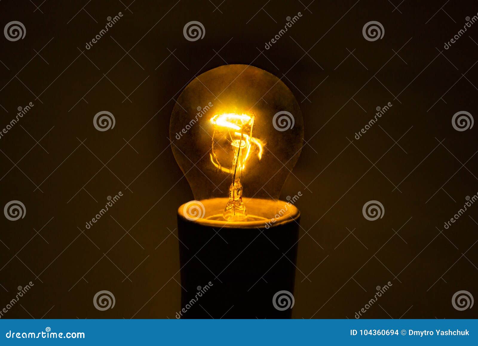 Human Brain Glowing Inside of Light Bulb on Dark Background Stock Photo ...