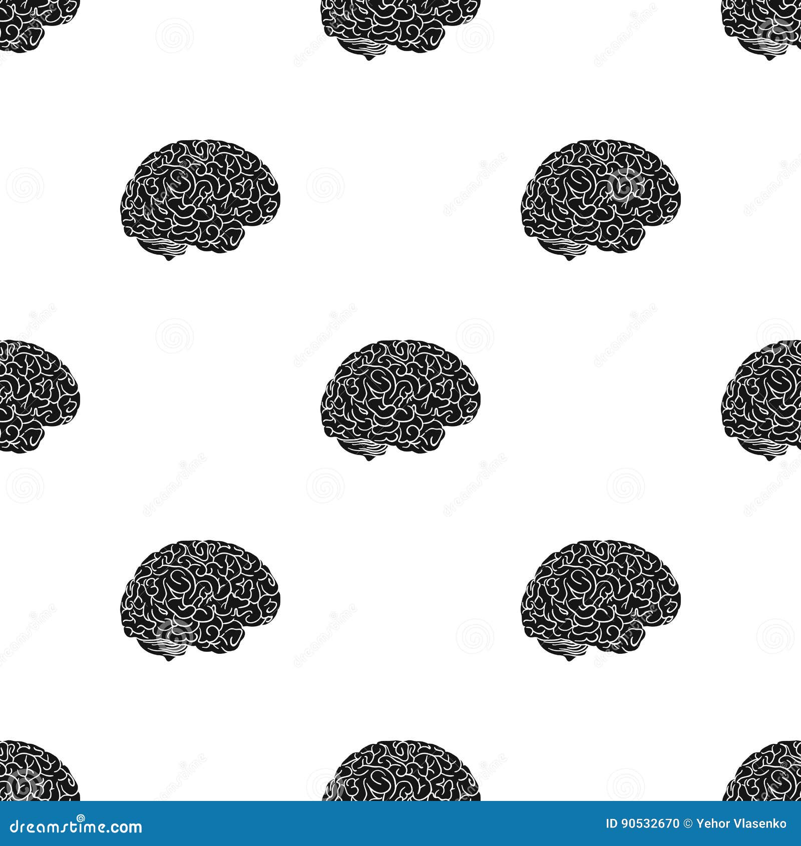 Human Brain Icon in Black Style Isolated on White Background. Human ...