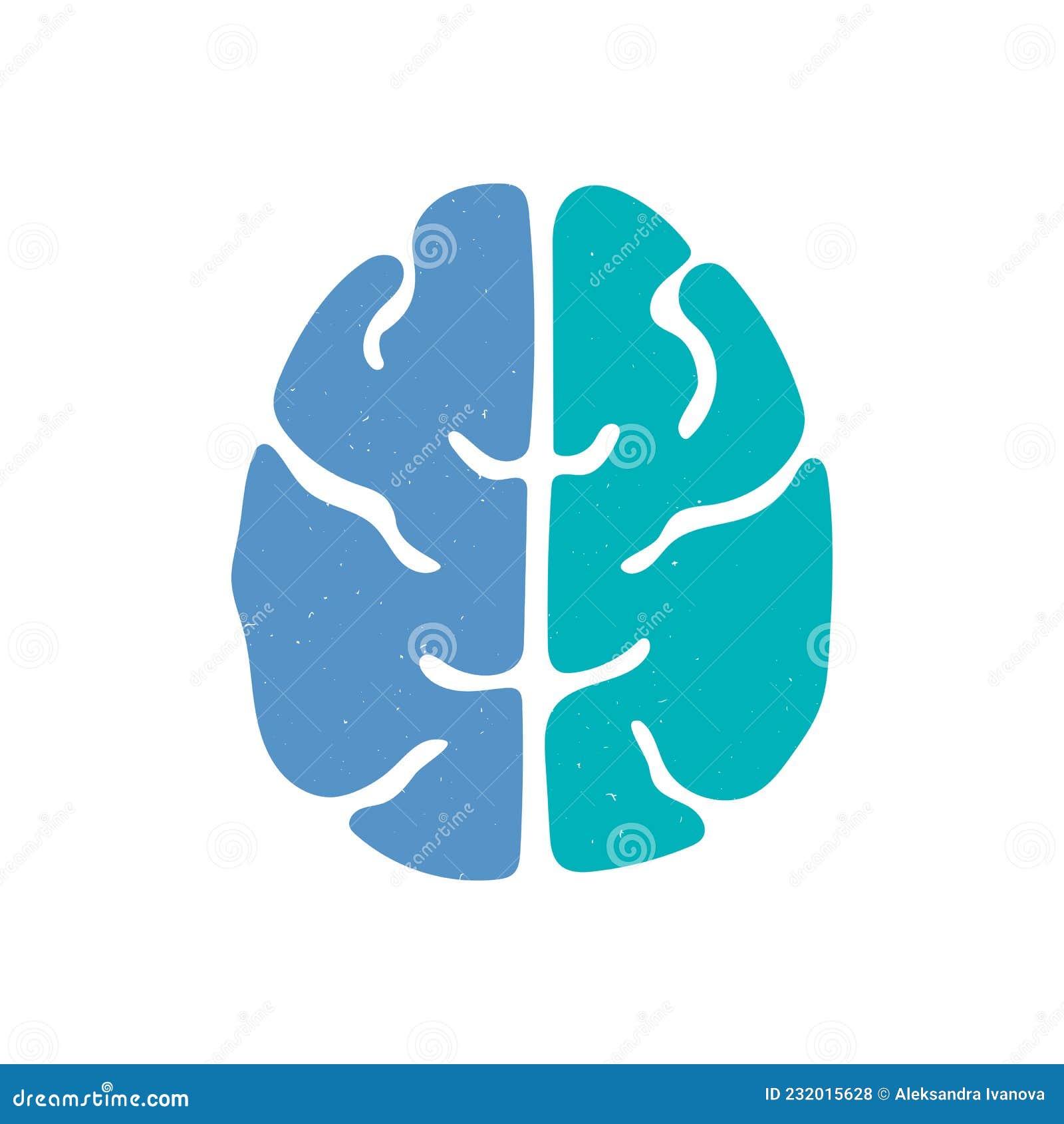 Human Brain Icon. Hand Drawn Symbol Stock Illustration - Illustration ...
