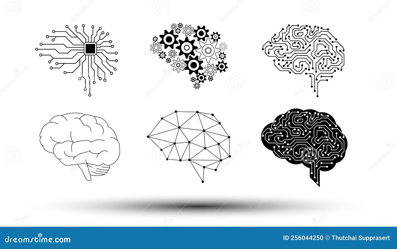 Human Brain Icon. Technology. Vector Illustration. Technology Graphic ...