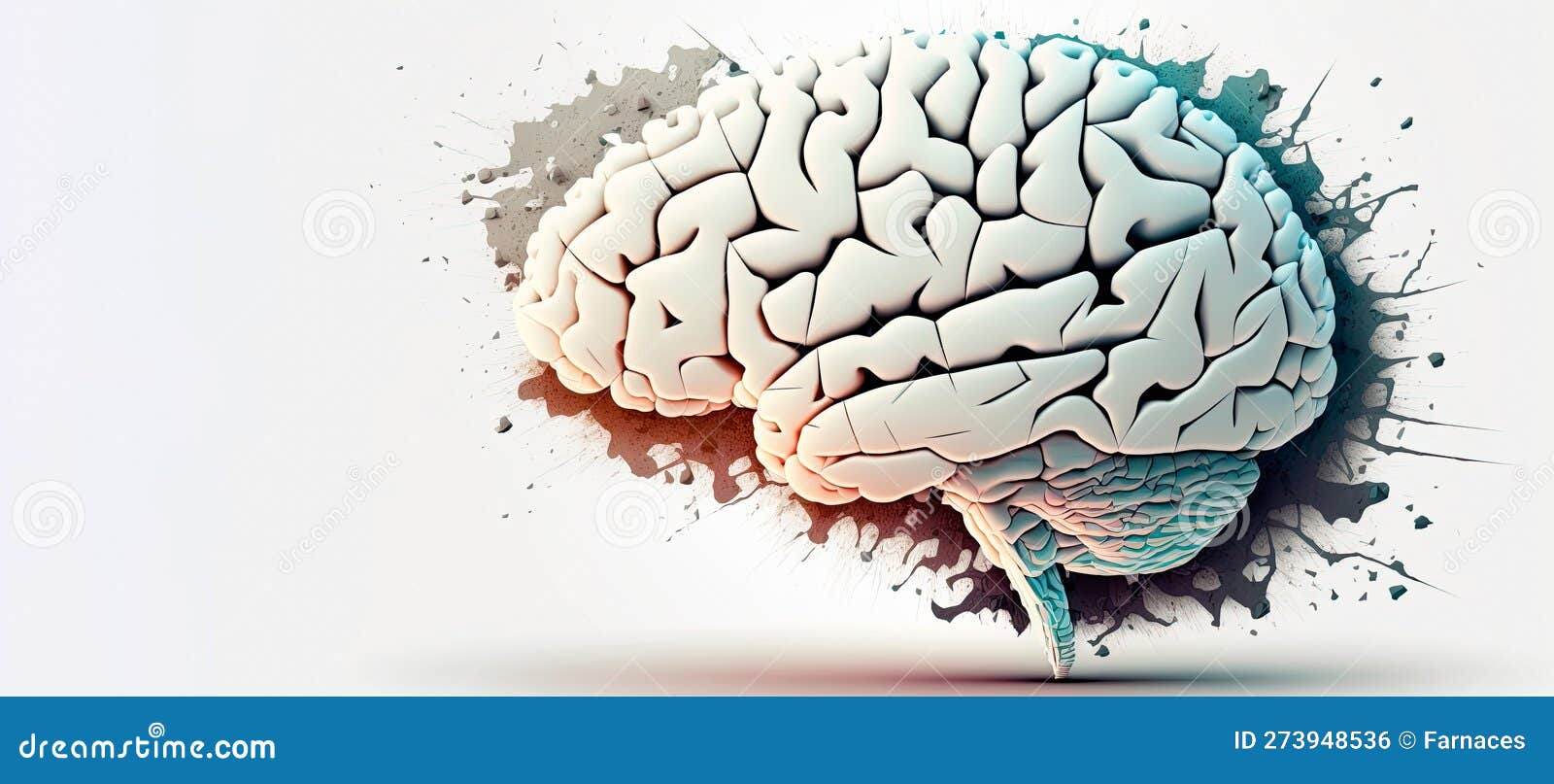 Human brain illustration stock illustration. Illustration of ...