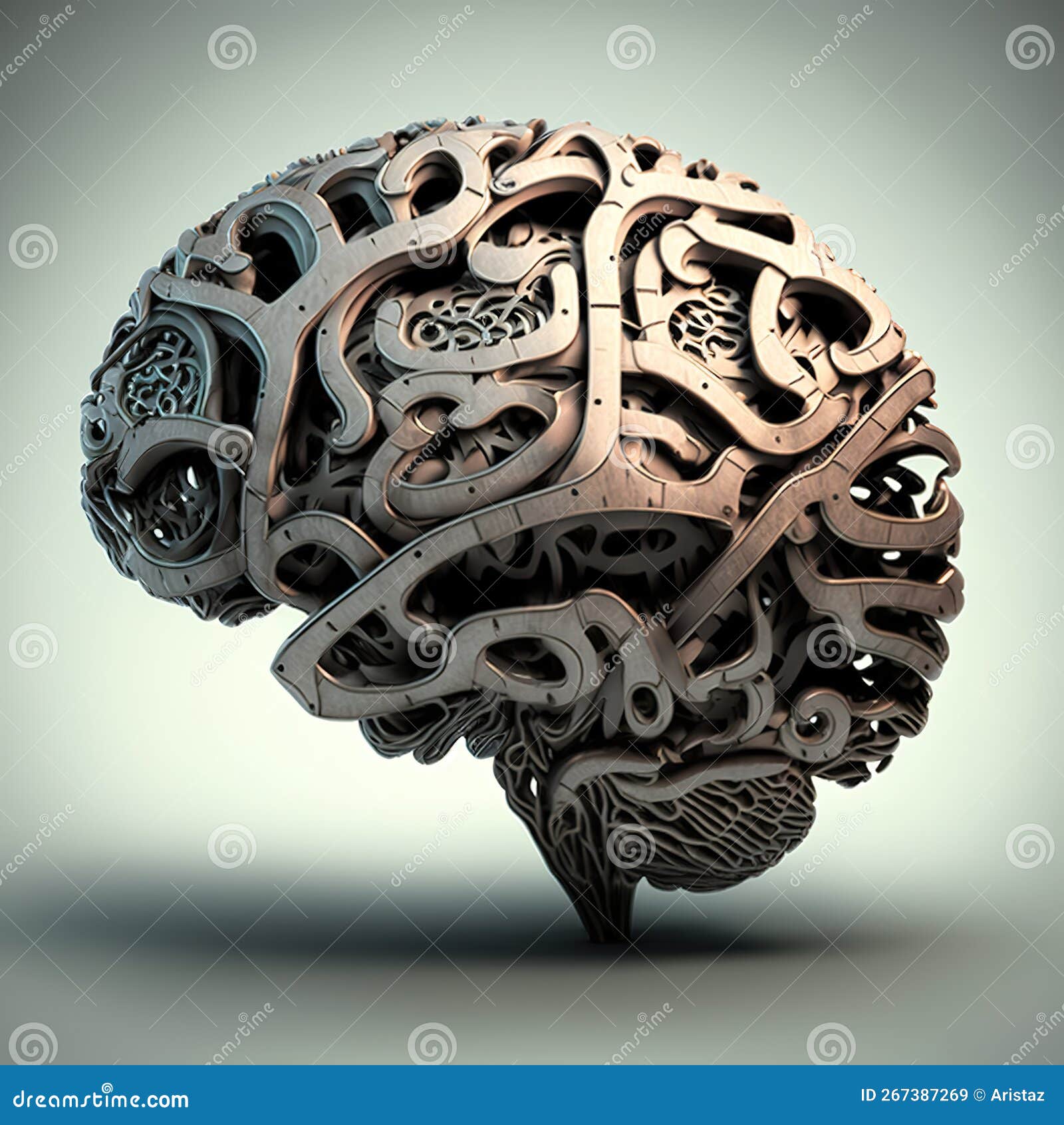 Human Brain Illustrations Design in Vector Art 3d Design Concepts Stock ...
