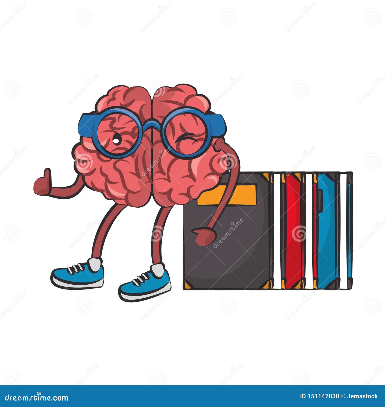 Human Brain Intelligence and Creativity Cartoons Stock Vector ...