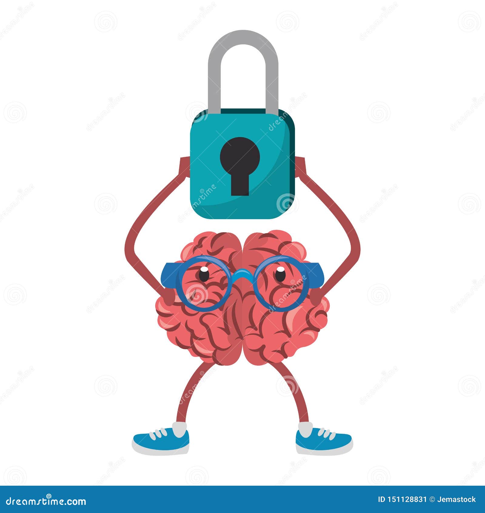 Human Brain Intelligence and Creativity Cartoons Stock Vector ...