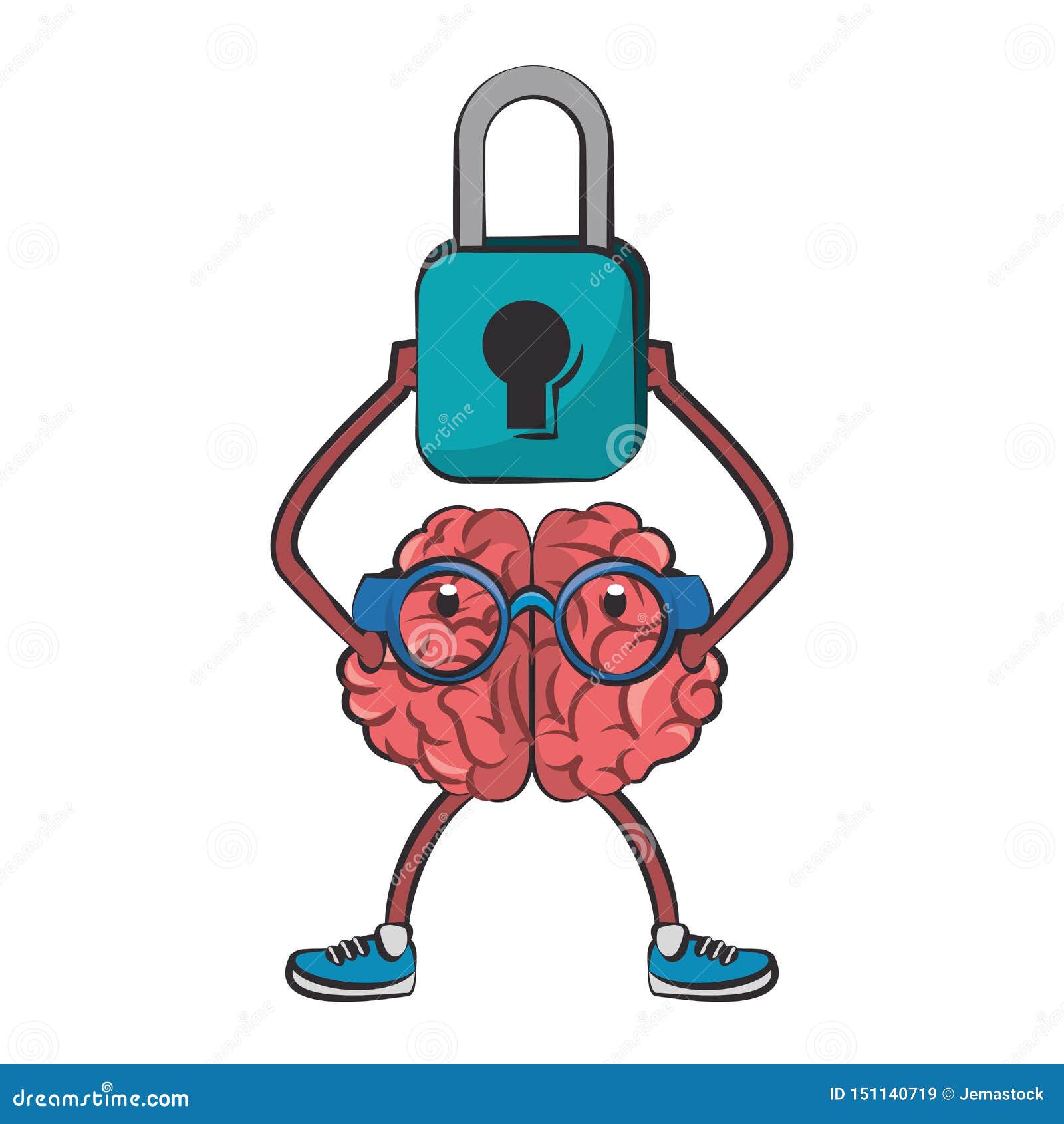 Human Brain Intelligence and Creativity Cartoons Stock Vector ...