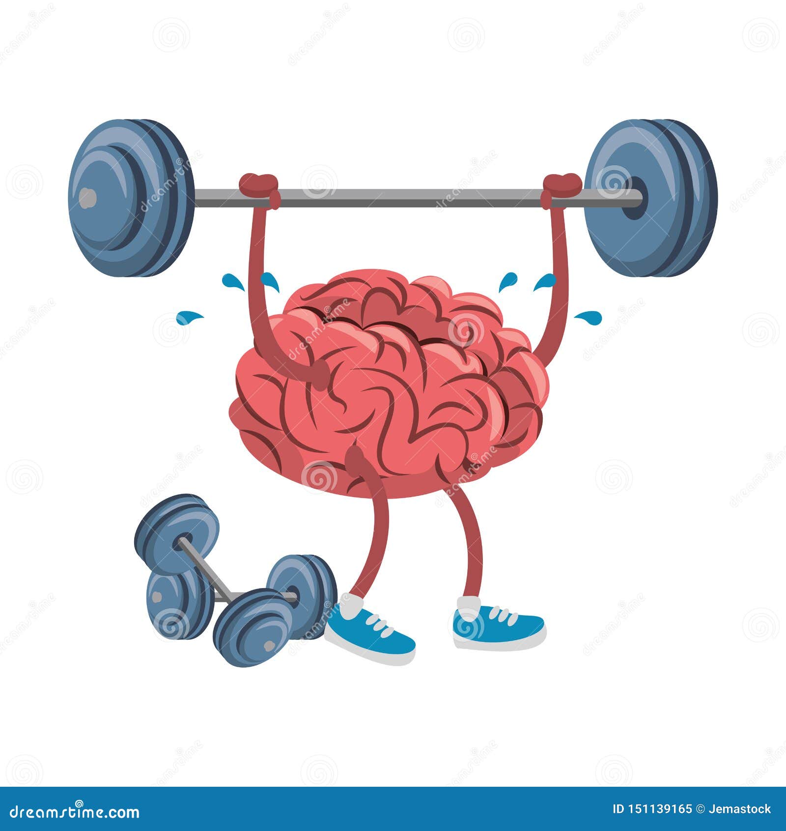 Human Brain Intelligence and Creativity Cartoons Stock Vector ...
