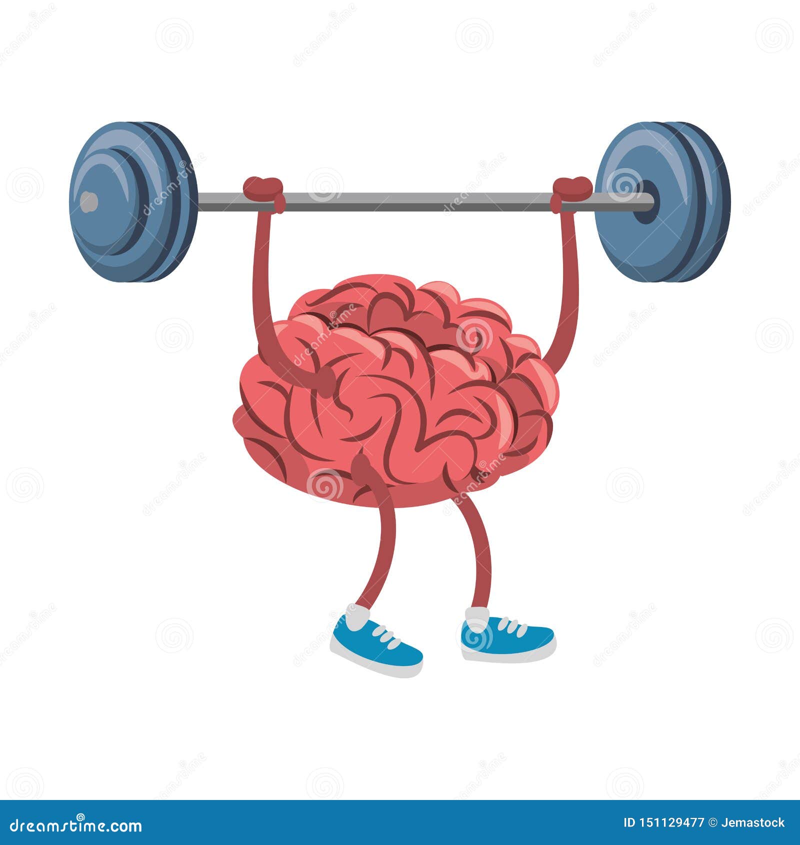 Human Brain Intelligence and Creativity Cartoons Stock Vector ...