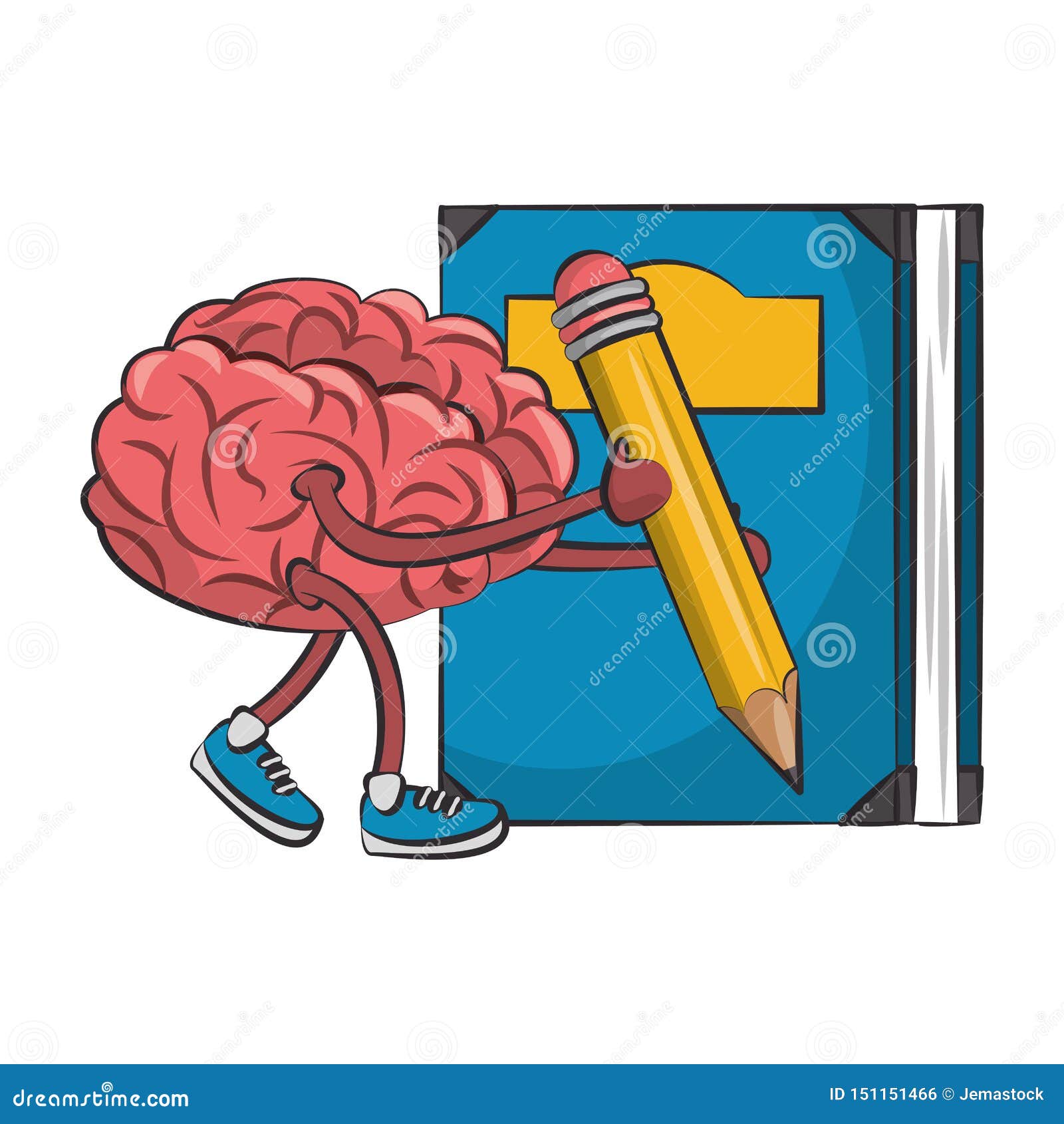 Human Brain Intelligence and Creativity Cartoons Stock Vector ...