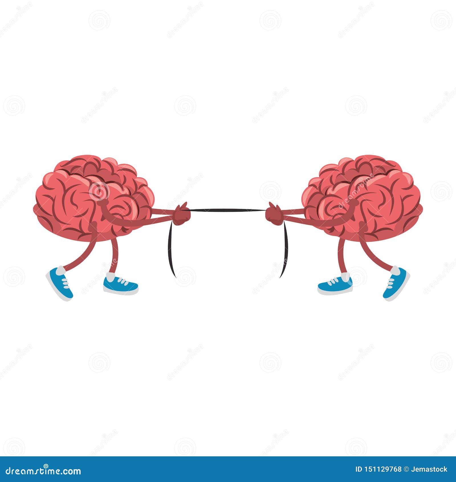 Human Brain Intelligence and Creativity Cartoons Stock Vector ...