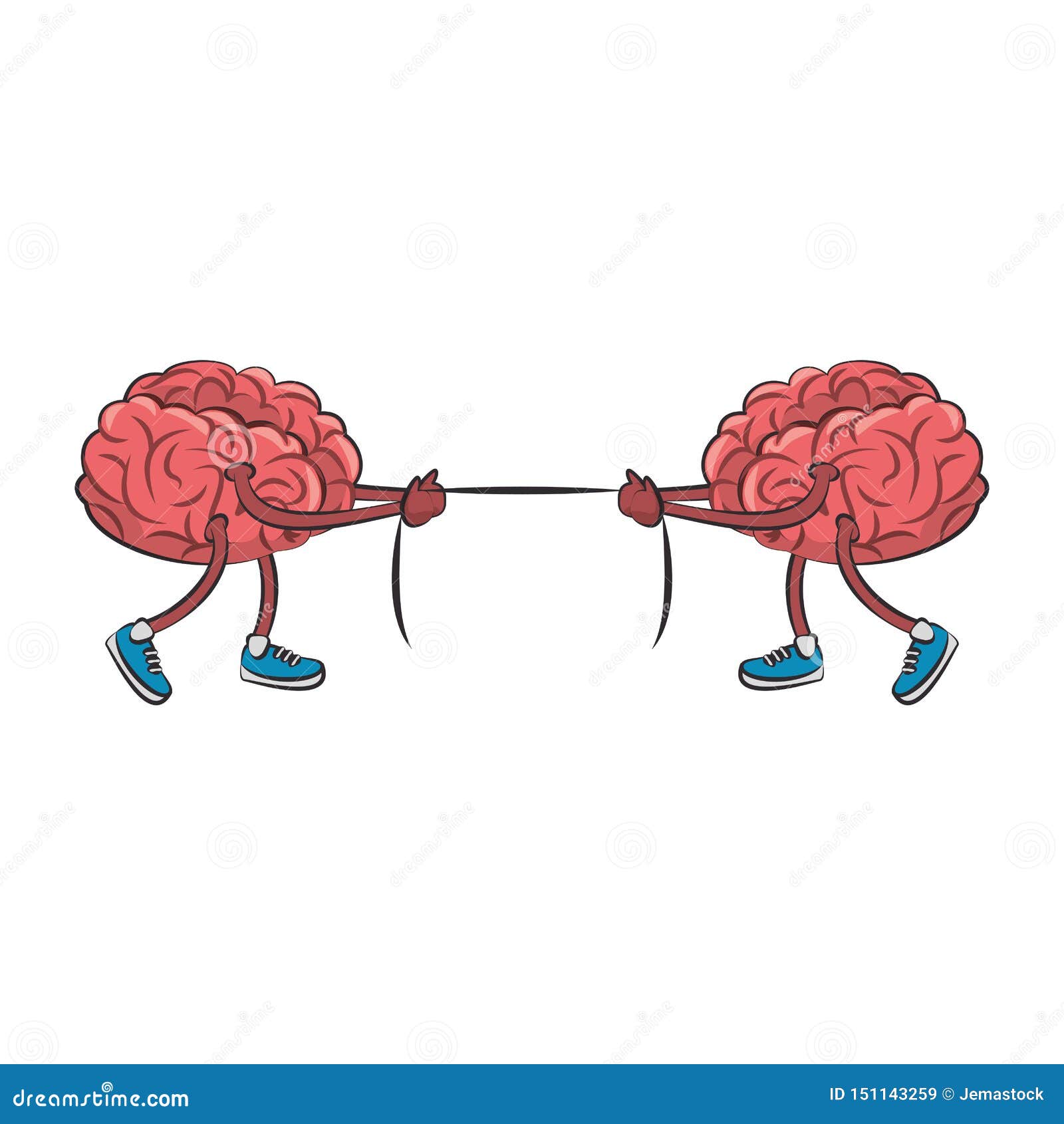 Human Brain Intelligence and Creativity Cartoons Stock Vector ...