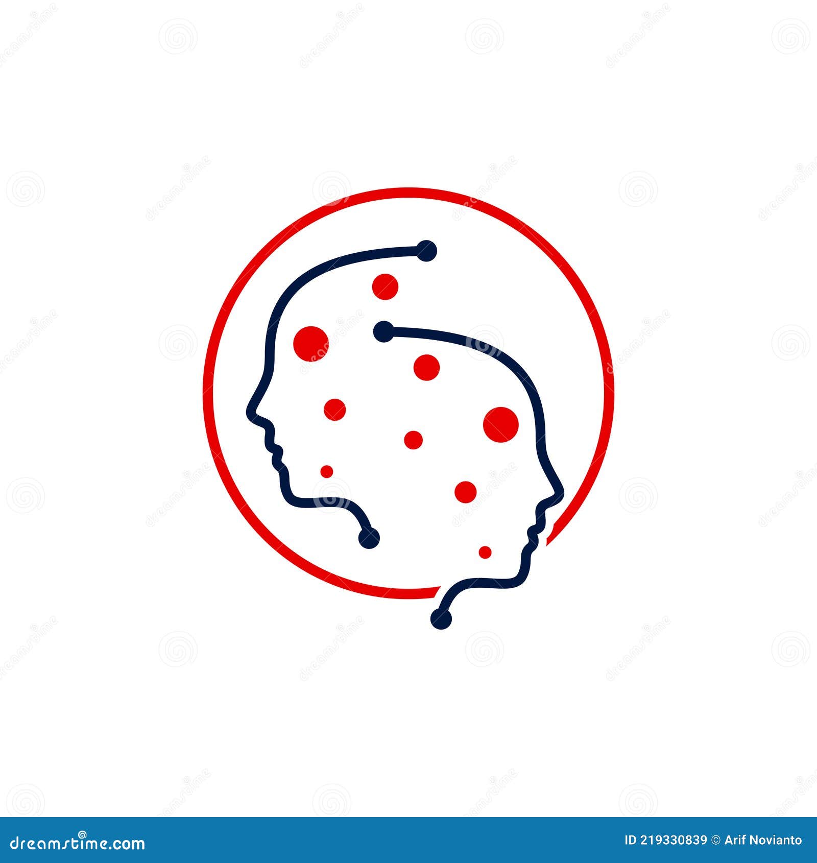 Human Brain Intelligence Technology Logo Stock Vector - Illustration of ...