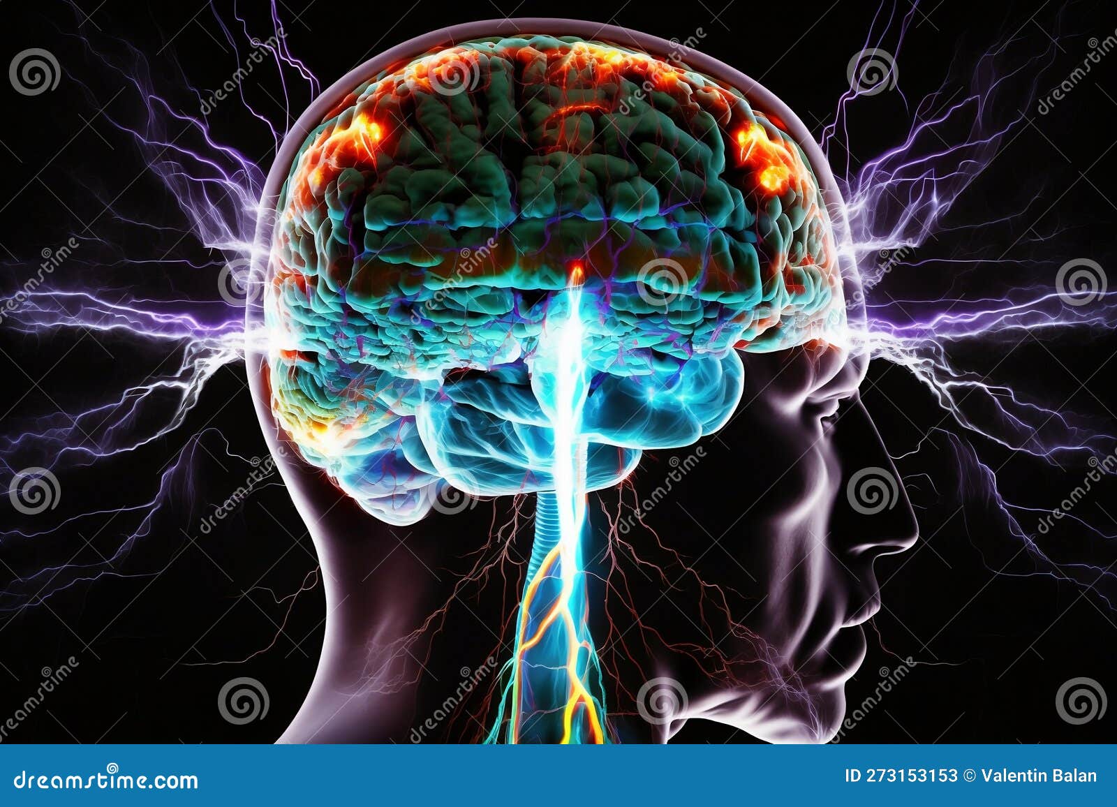 Human Brain and Its Capabilities Stock Illustration - Illustration of ...