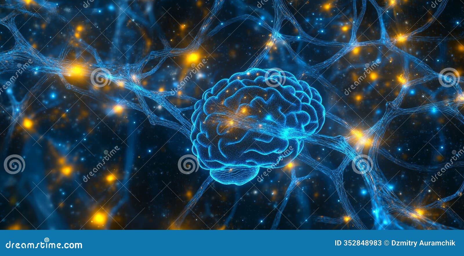 The Human Brain, with Its Intricate Neuro System, Symbolizes Mind ...