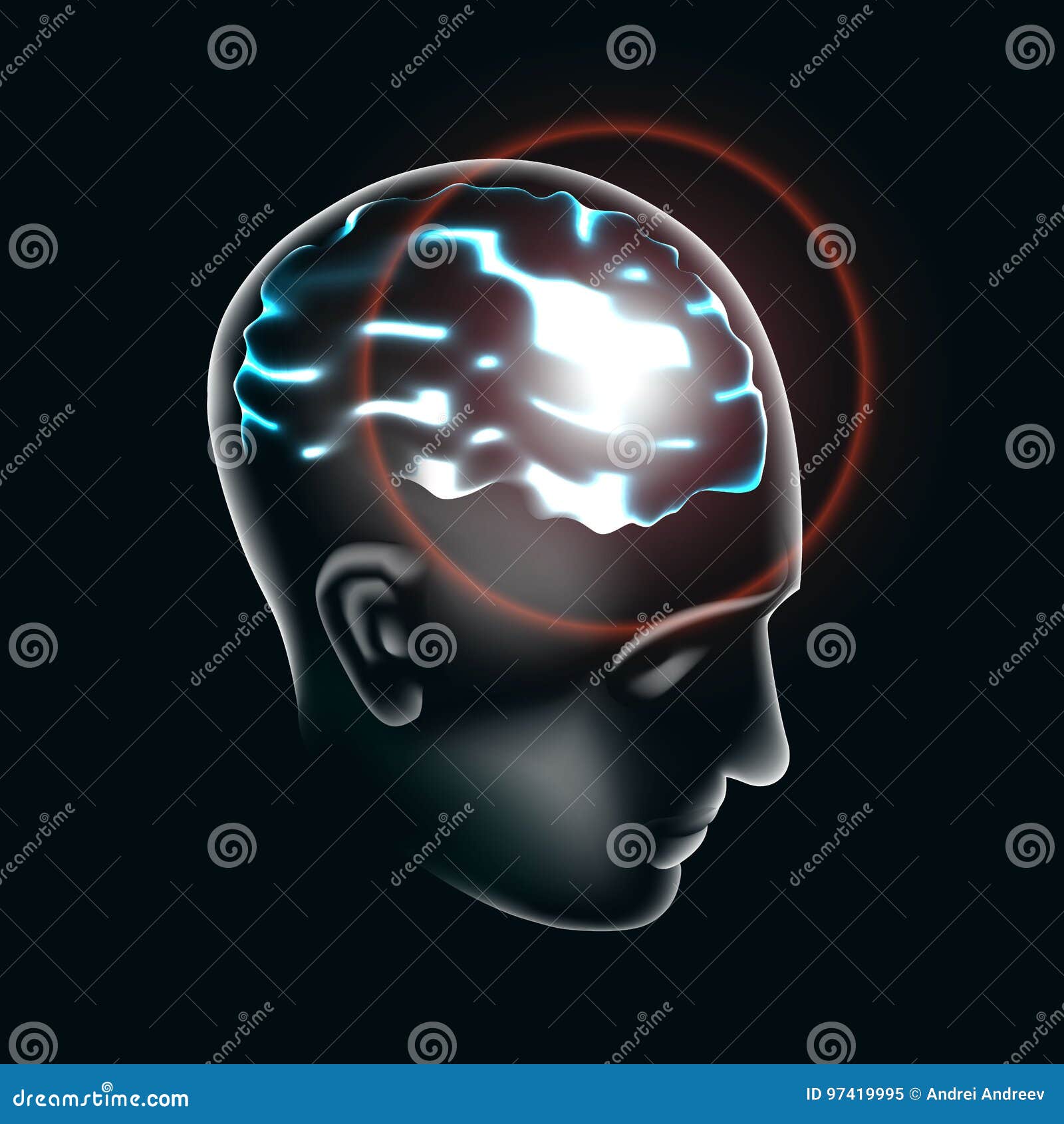 Brain Lit Up Stock Illustrations – 105 Brain Lit Up Stock Illustrations ...