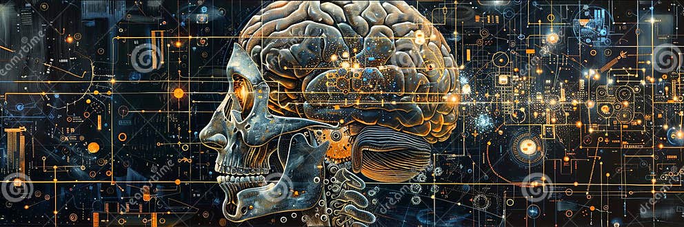 Human Brain Merging Mechanical Cogs with Electronic Circuits at the ...