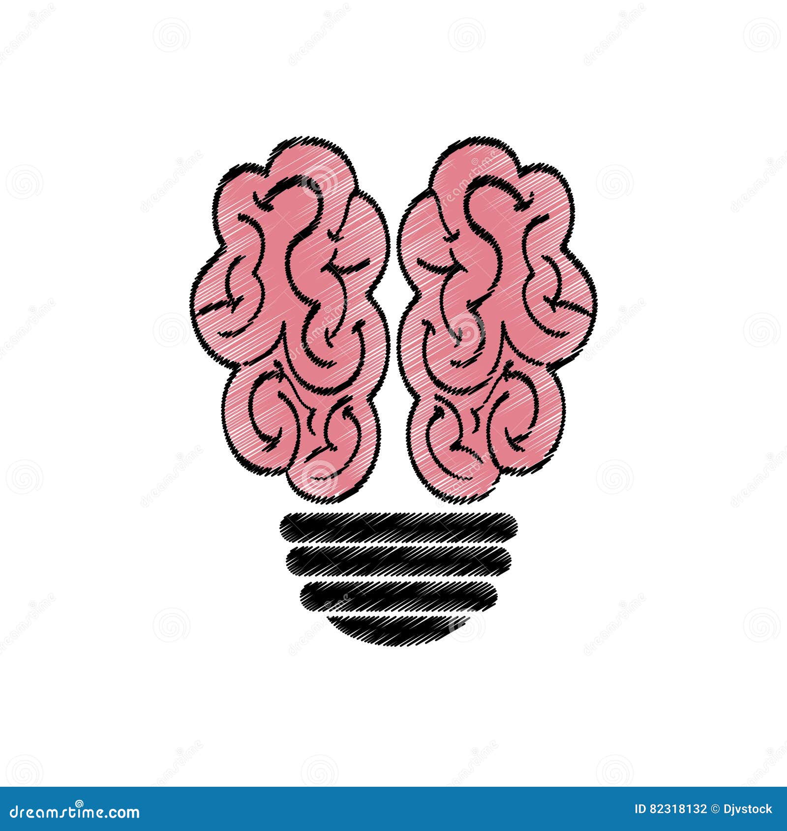 Human brain mind stock photo. Image of memory, head, scribble - 82318132