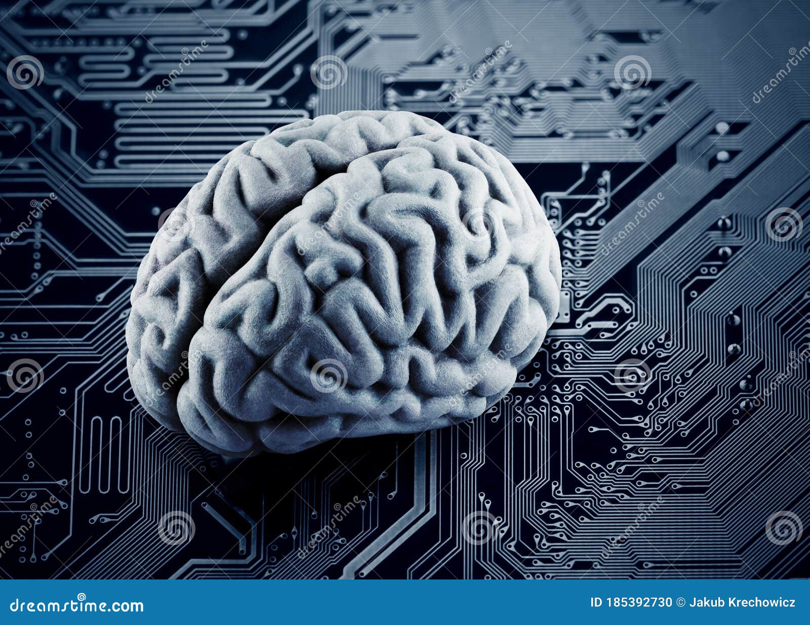 Human Brain on Computer Circuit Board Stock Photo - Image of intellect ... Human Brain on Computer Circuit Board Stock Photo - Image of intellect ...