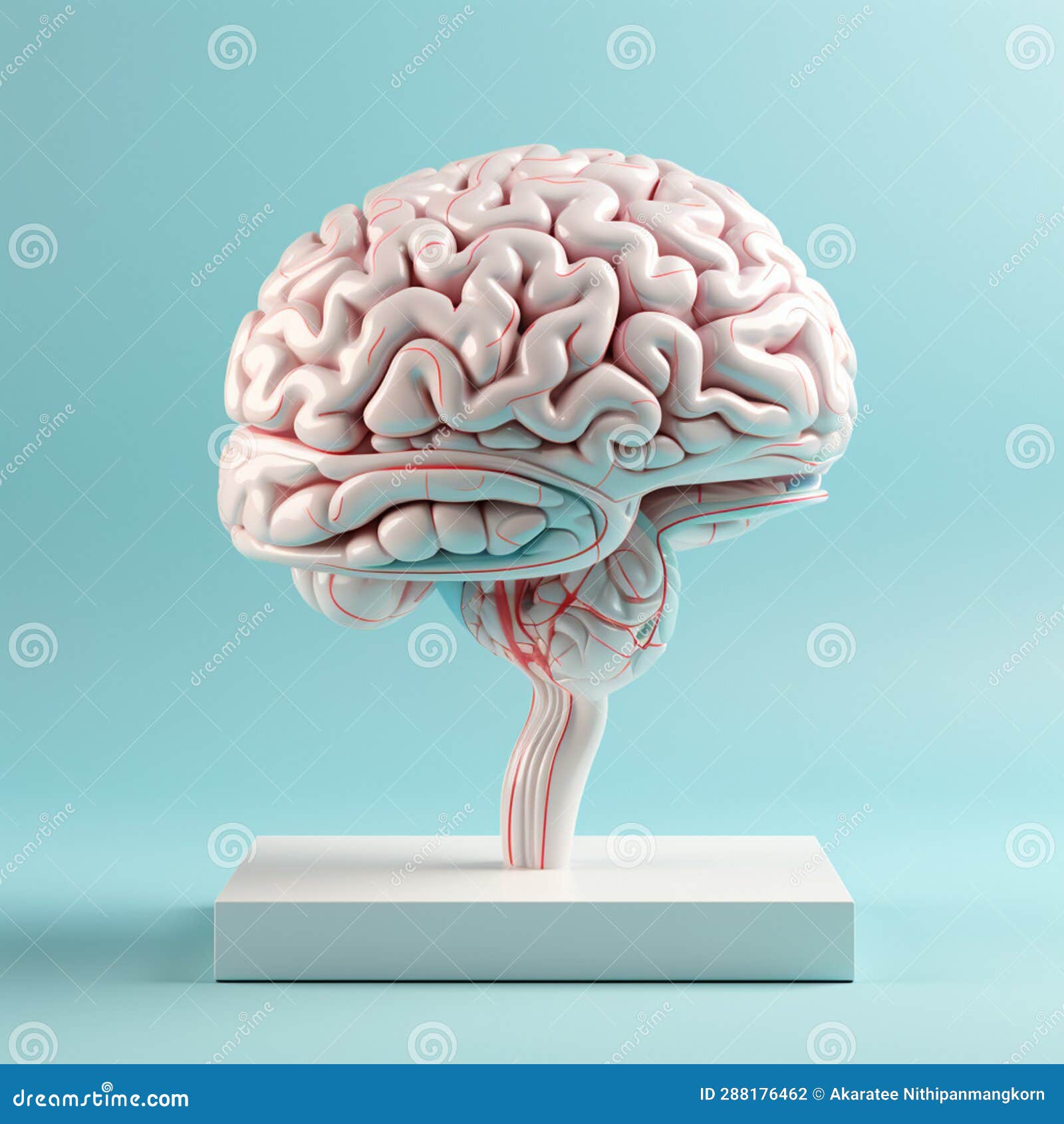 A Human Brain Model, Human Design, Smart Mind Stock Photo - Image of ...