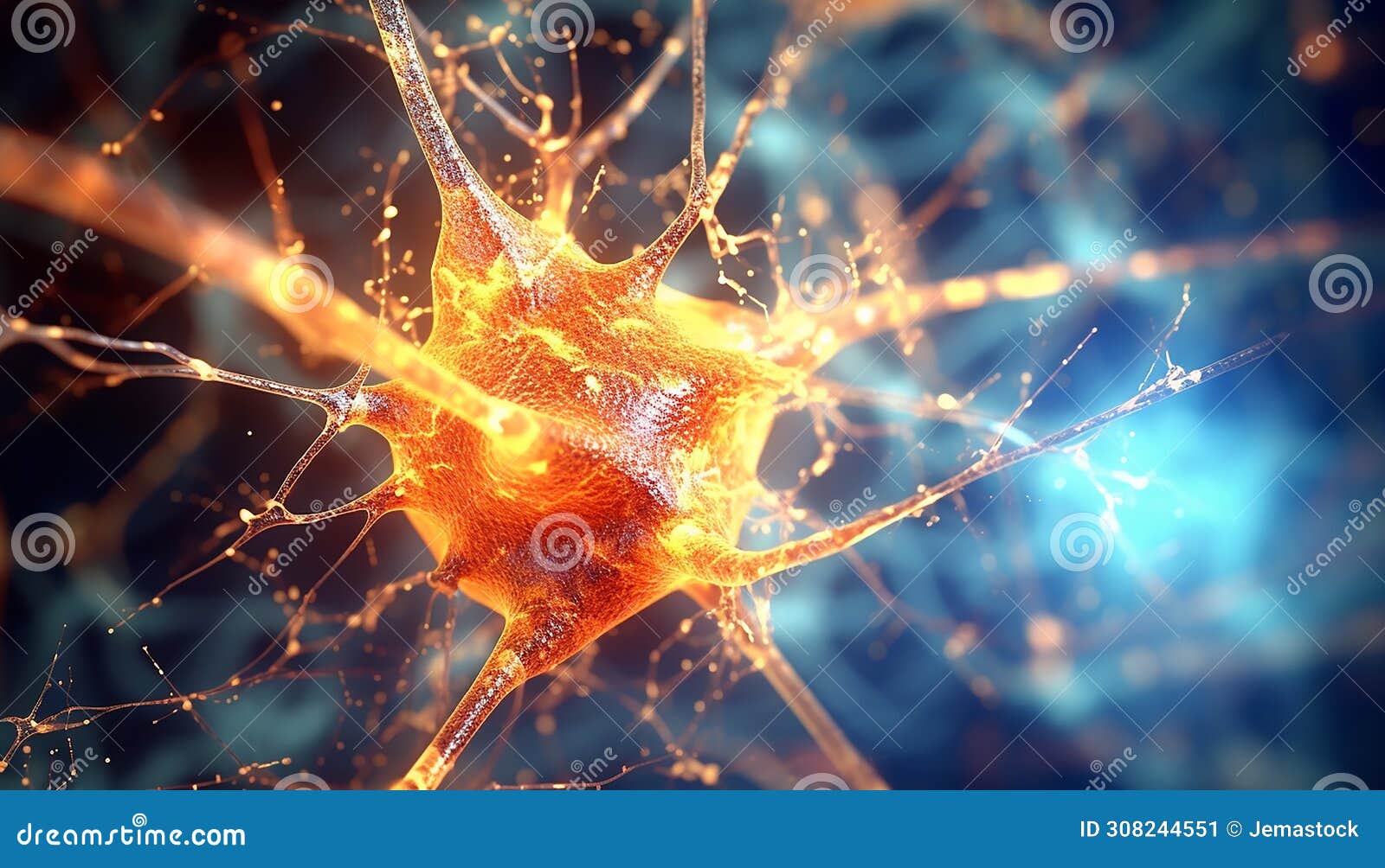 Human Brain, Nerve Cell, Synapse, Cancer Cell, Magnification ...