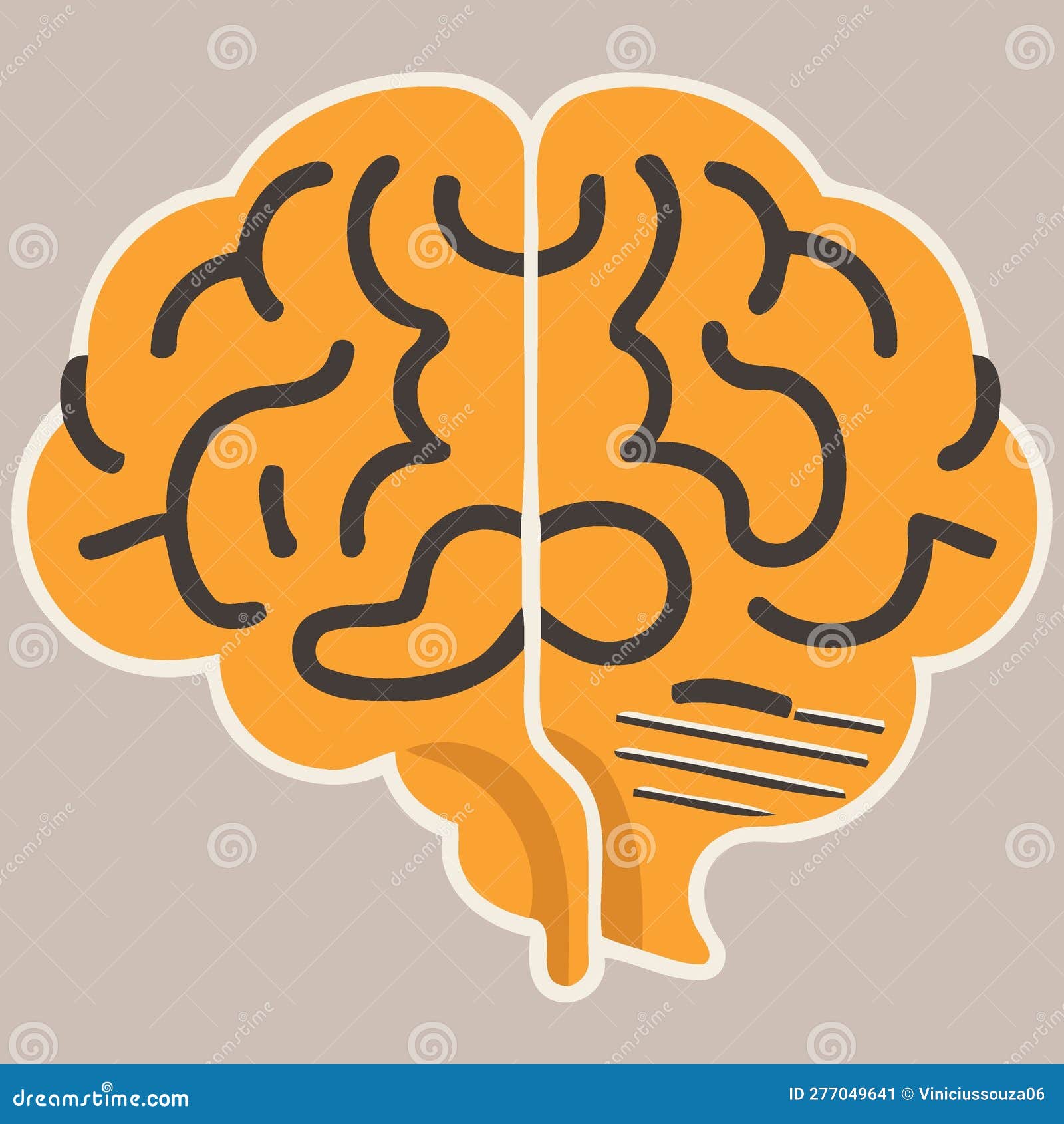 Human Brain Nervous System Logo Stock Vector - Illustration of ...