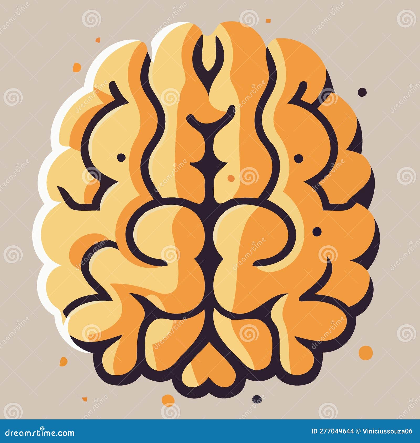Human Brain Nervous System Logo Stock Vector - Illustration of human ...