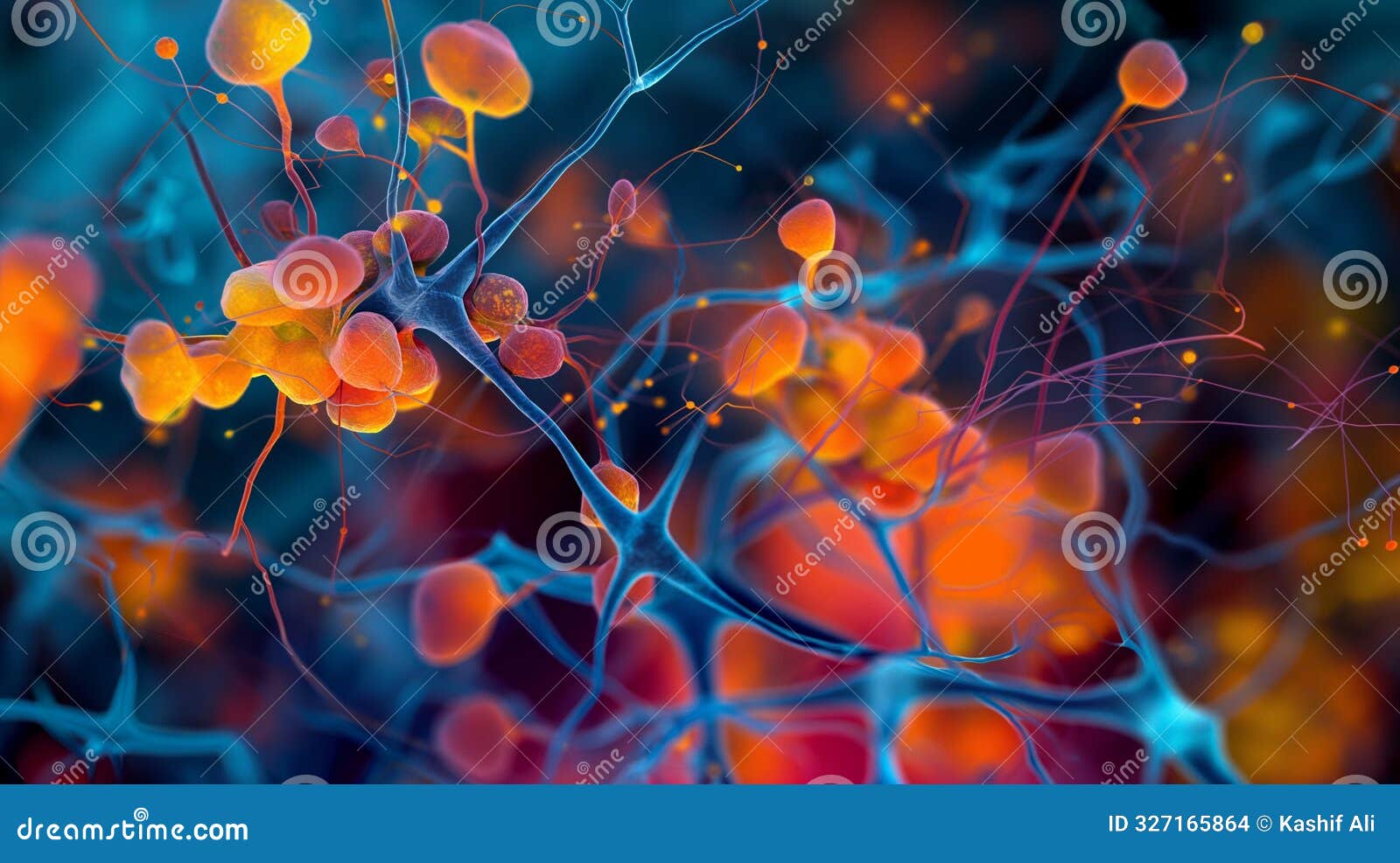 A Deep Zooming Neuron in the Human Brain Stock Illustration ...