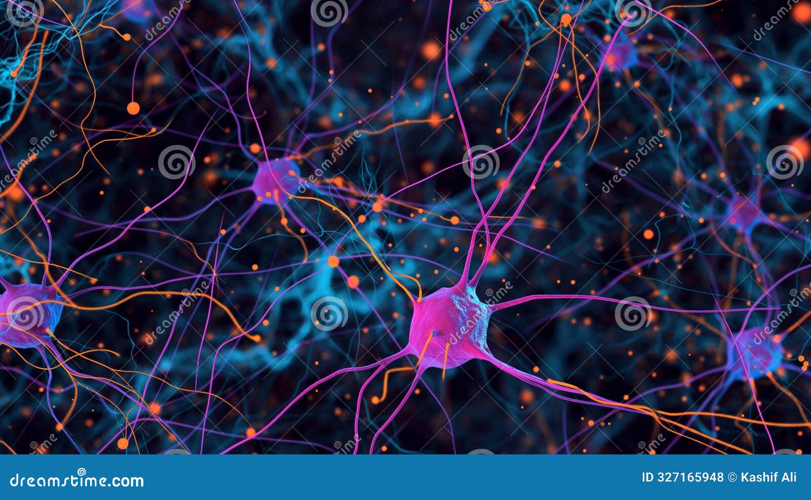 A Deep Zooming Neuron In The Human Brain Stock Photo | CartoonDealer ...