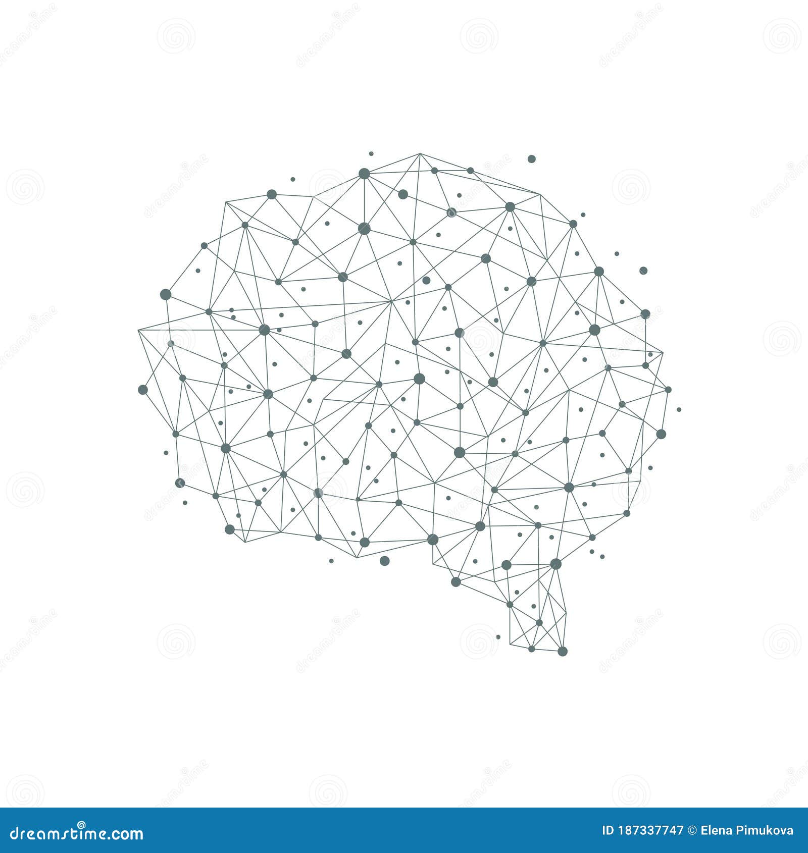 Human Brain from Nodes and Connections As a Symbol of Thinking. Neural ...