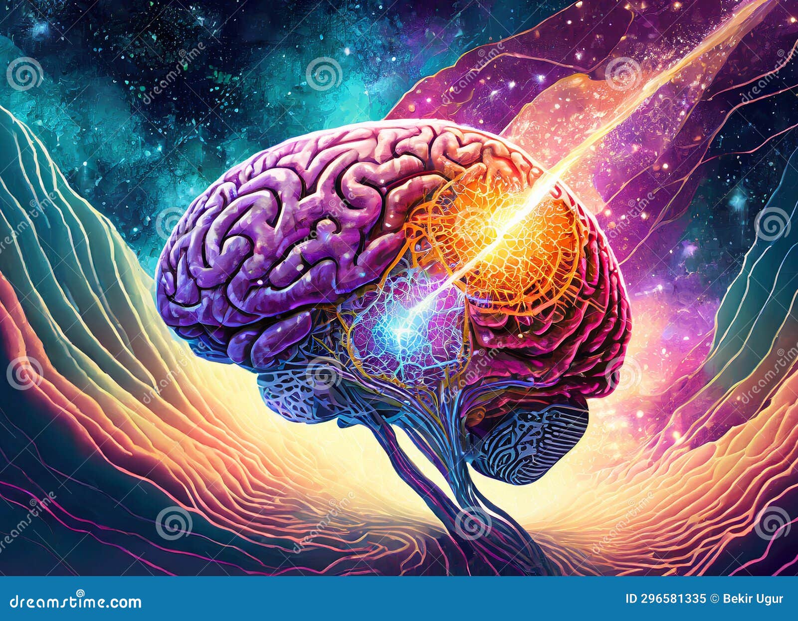 Human Brain Obtaining Energy through Space, Communication Via ...