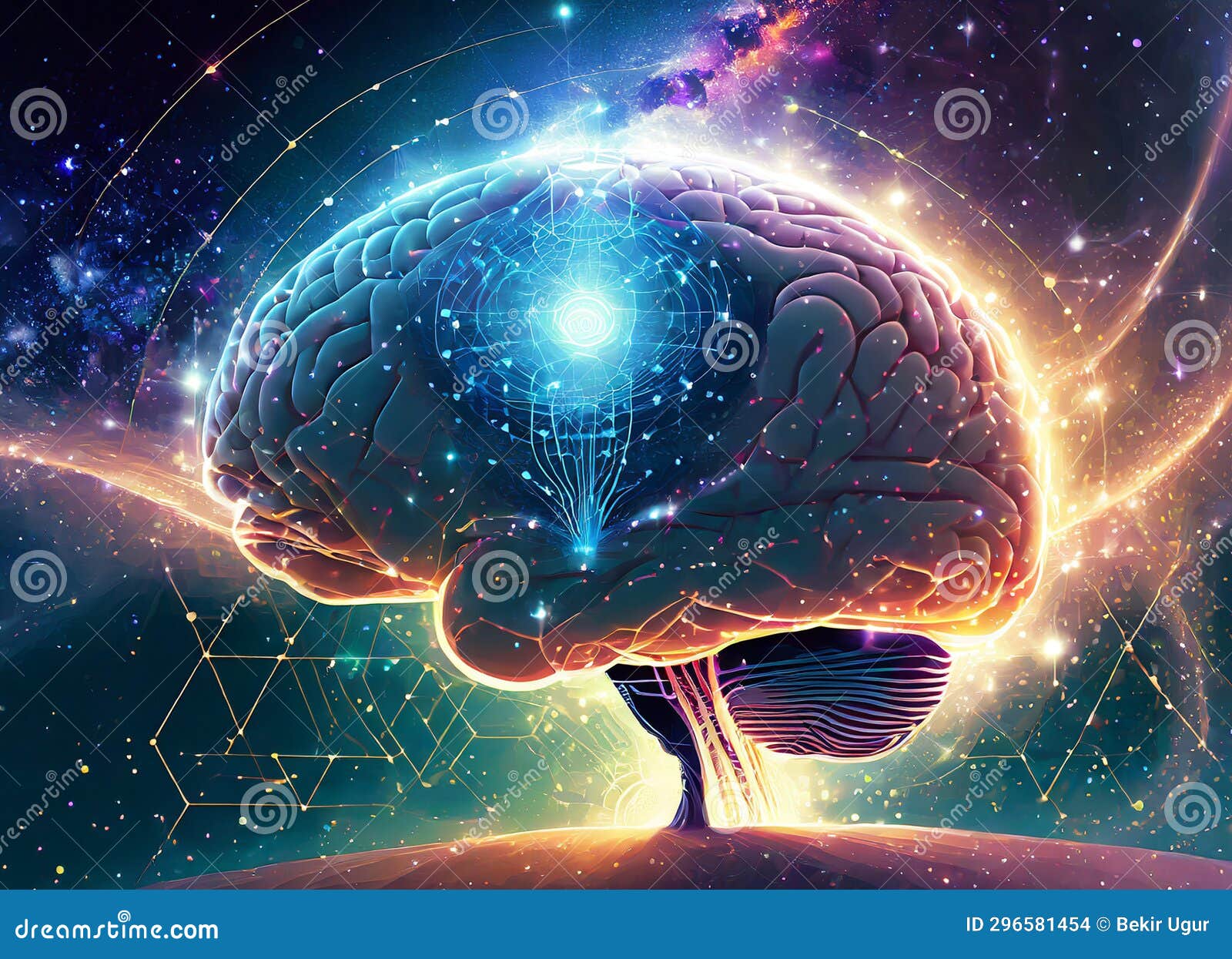 Human Brain Obtaining Energy through Space, Communication Via ...