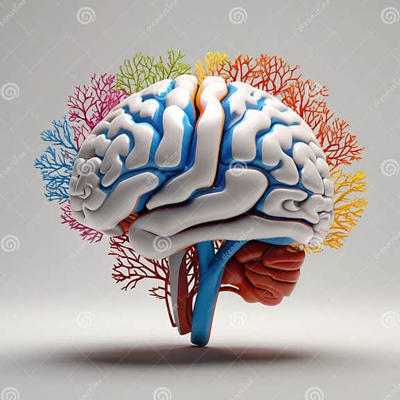 Human brain picture stock illustration. Illustration of idea - 350697391