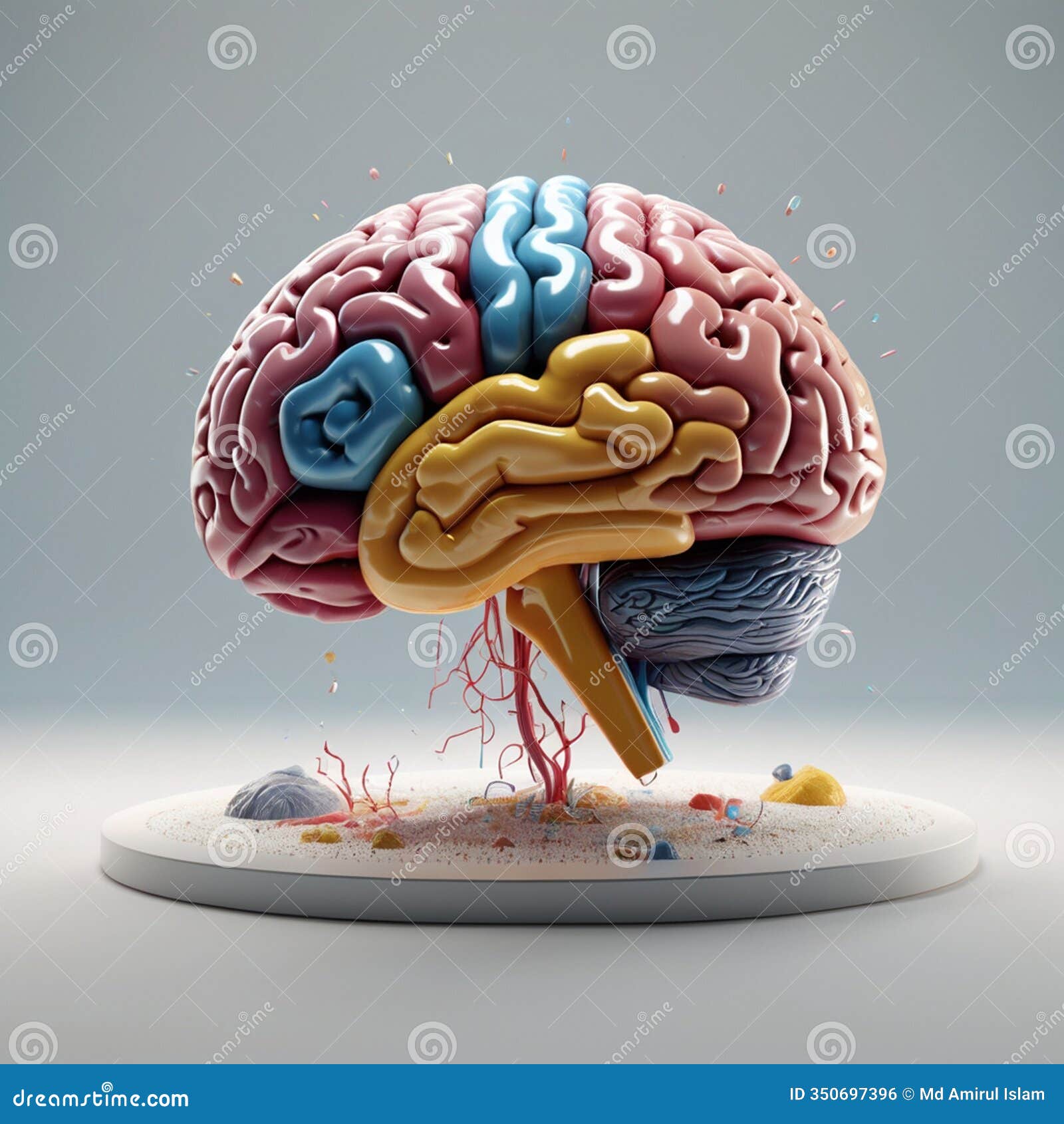 Human brain picture stock illustration. Illustration of idea - 350697396